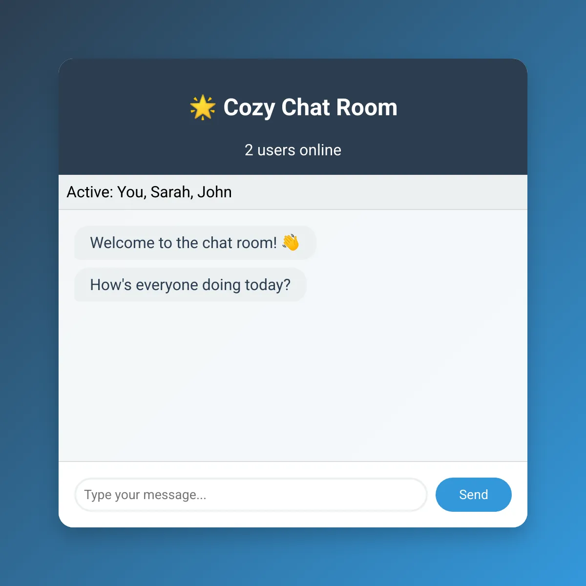 Cozy Chat Room