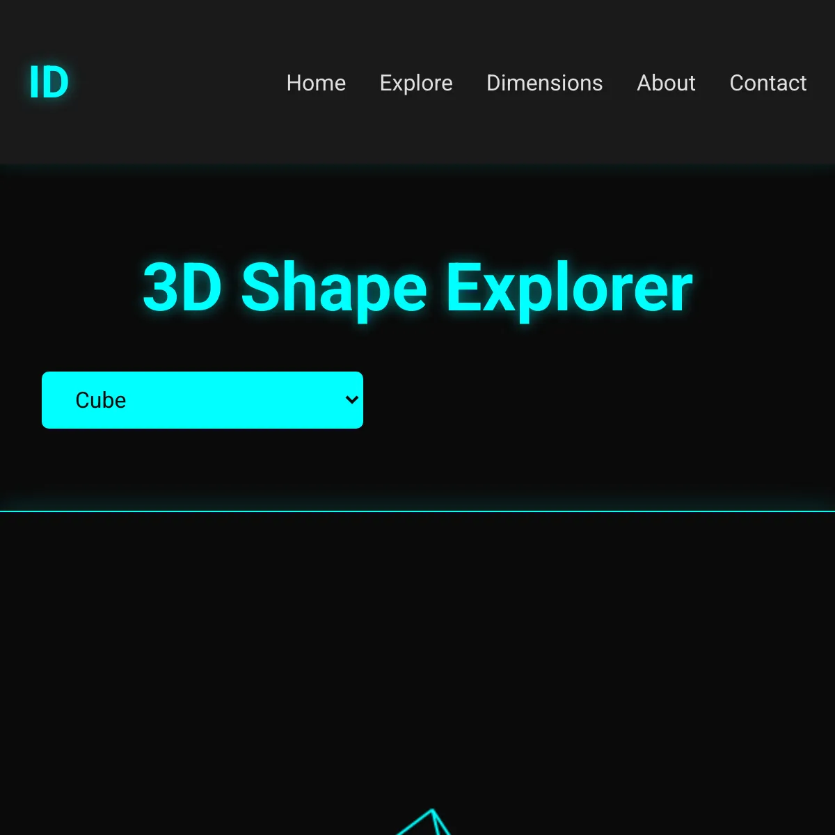 3D Shape Explorer - Imaginary Dimensions