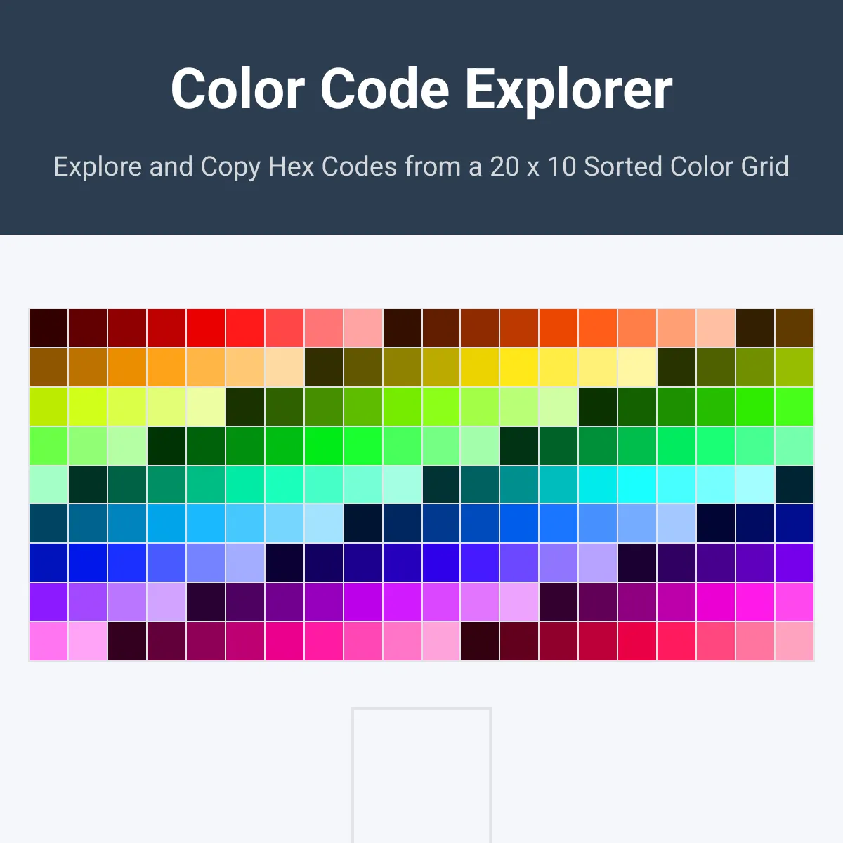Color Code Explorer