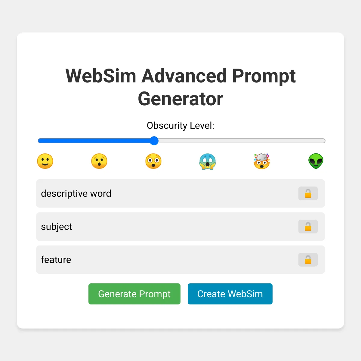 WebSim Advanced Prompt Generator