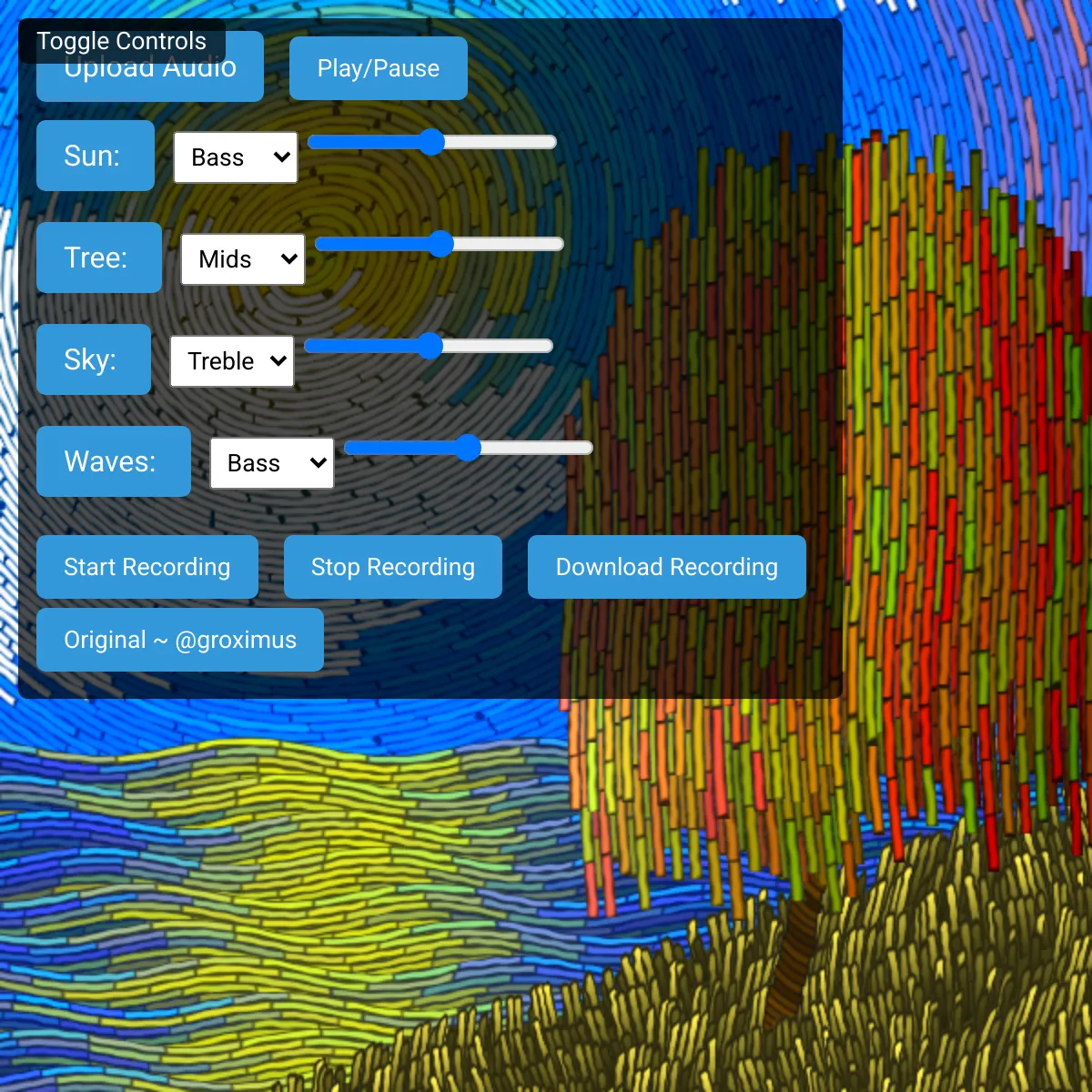 Coastal Landscape Shader with Enhanced Audio Reactivity Controls, Drag ...
