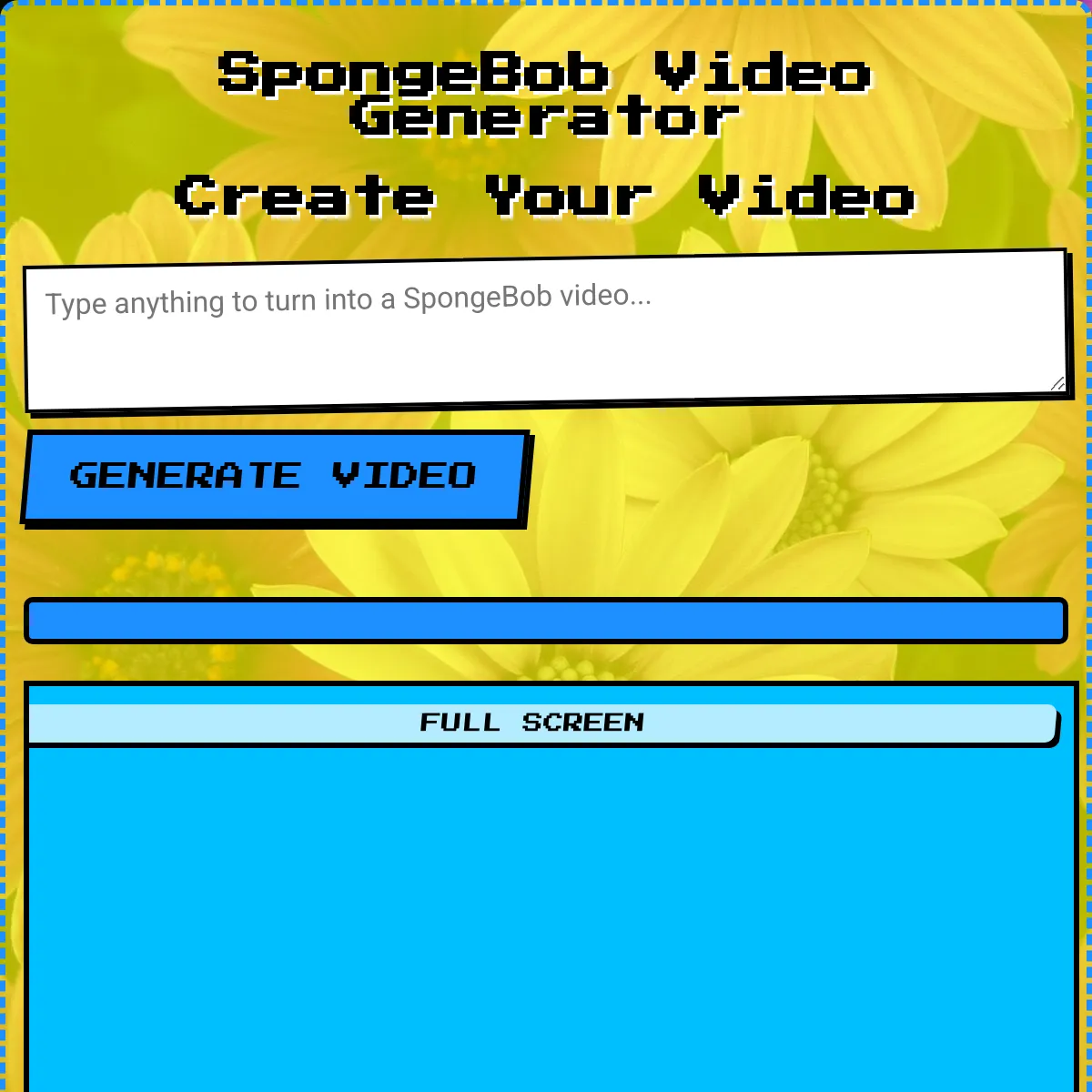 SpongeBob Video Generator