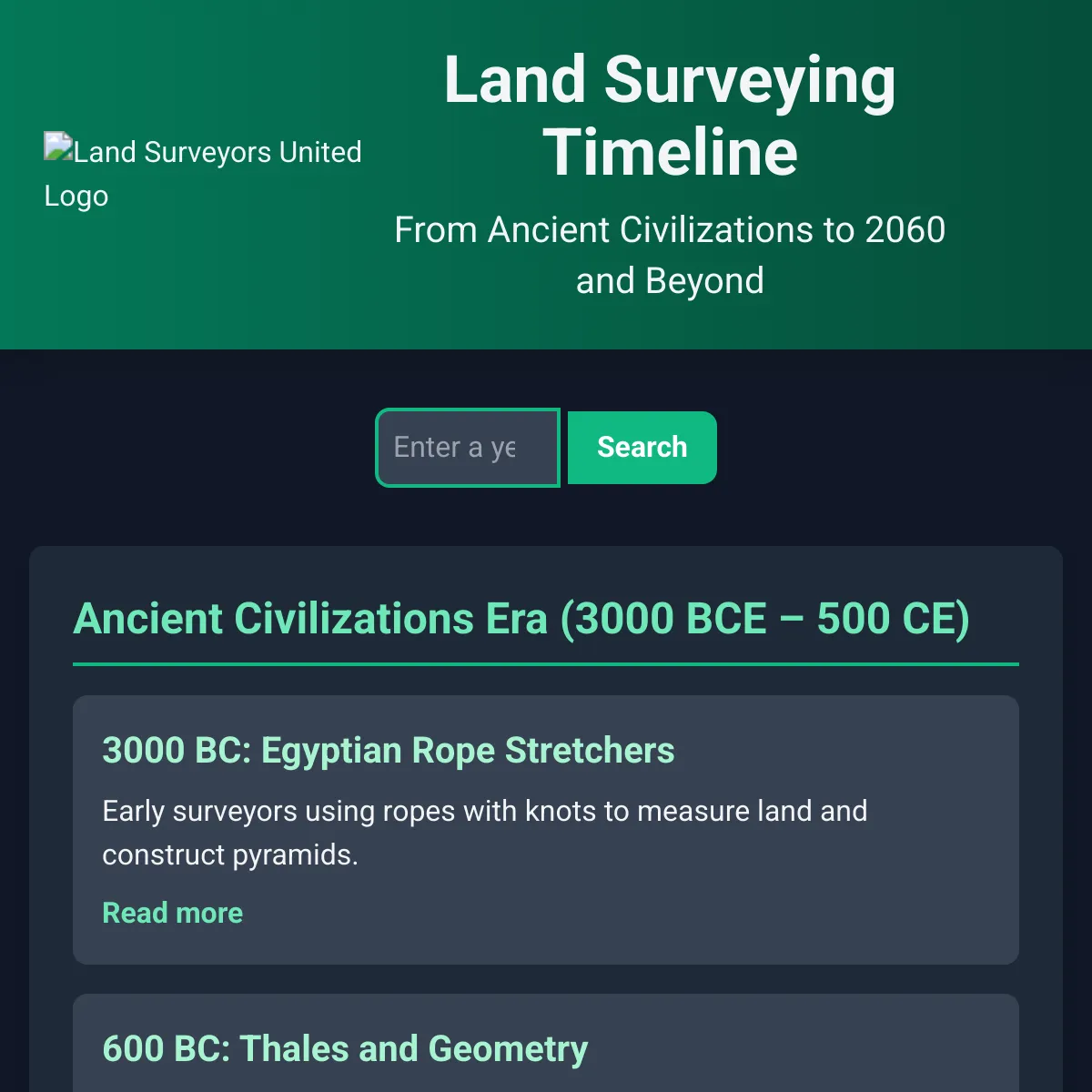 Land Surveying Timeline: From Ancient Civilizations to the Future
