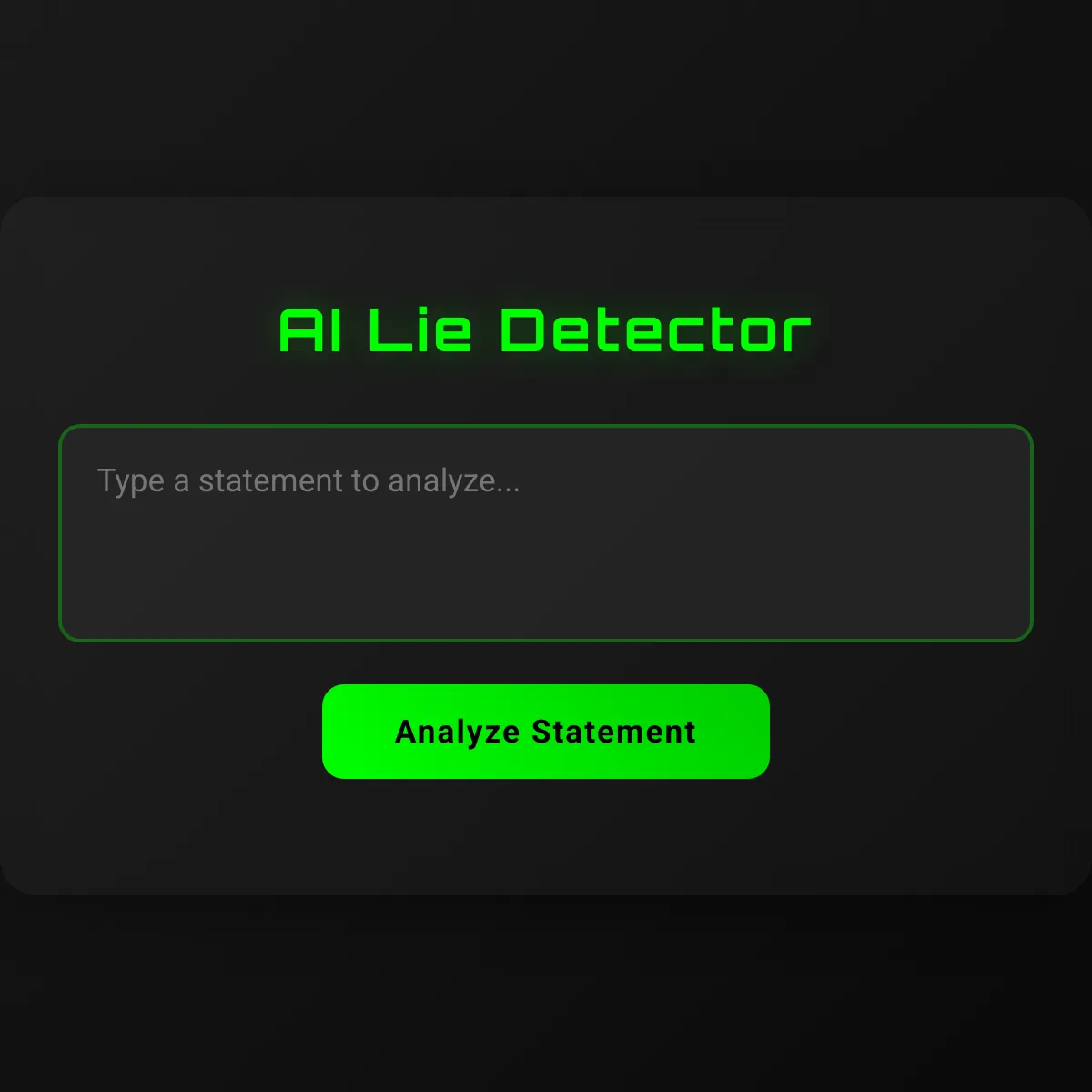 AI Lie Detector