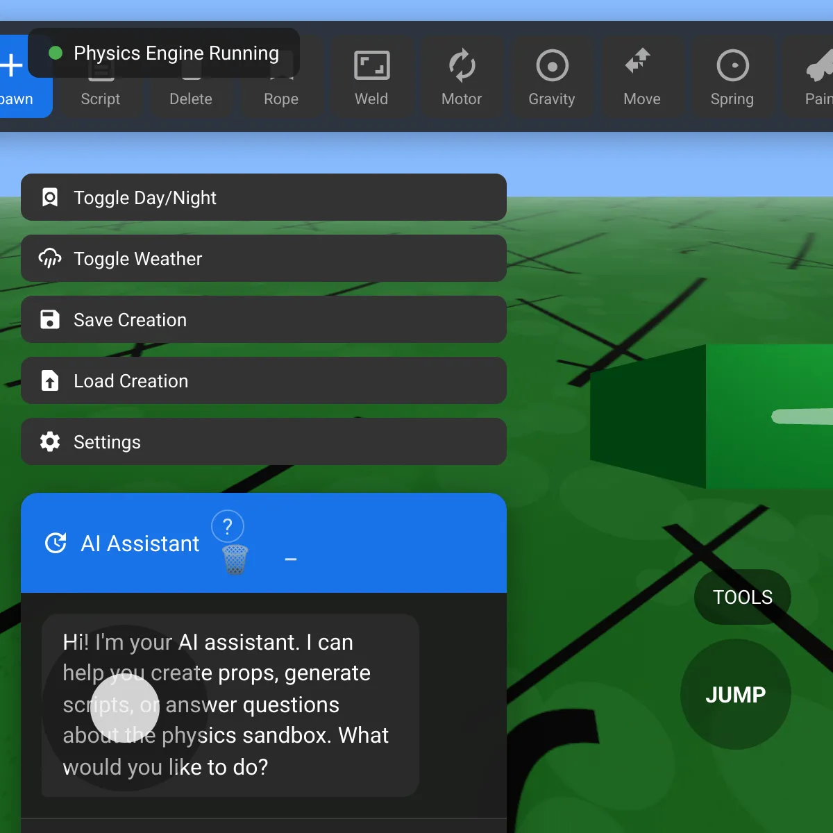 3D Prop Physics Sandbox