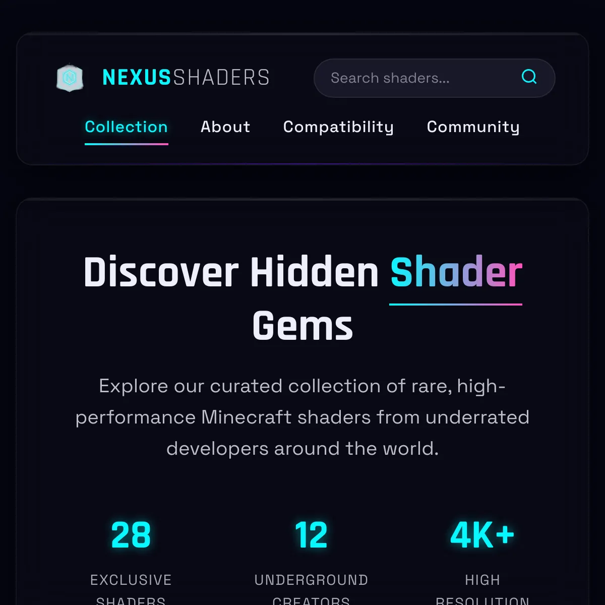 NexusShaders | Rare Minecraft Shader Collection