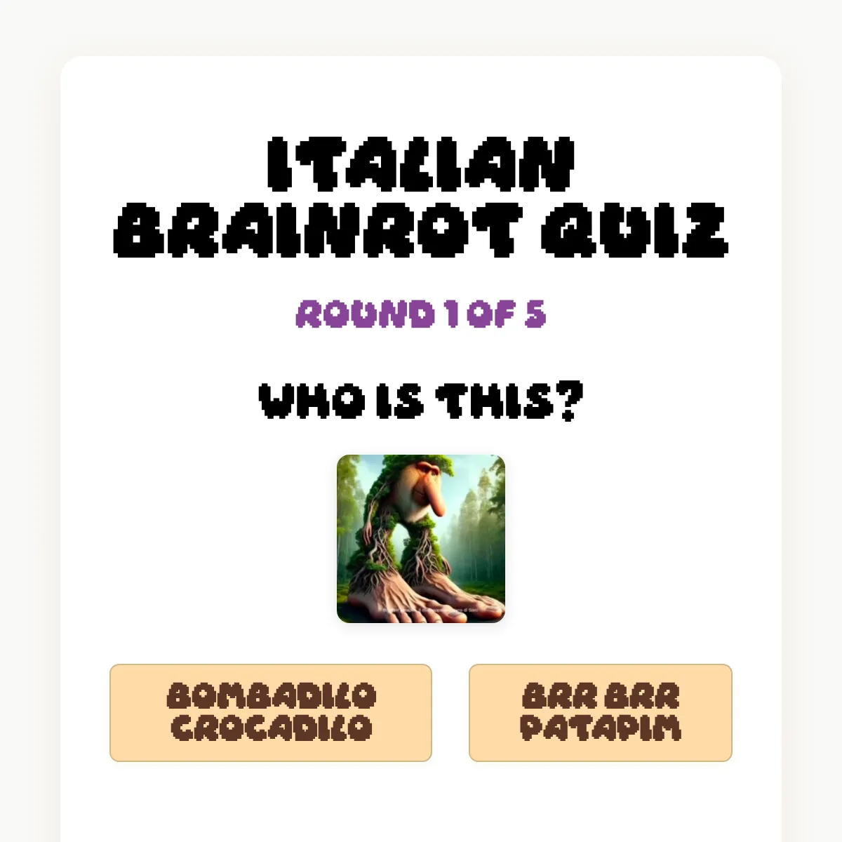 Italian Brainrot Quiz
