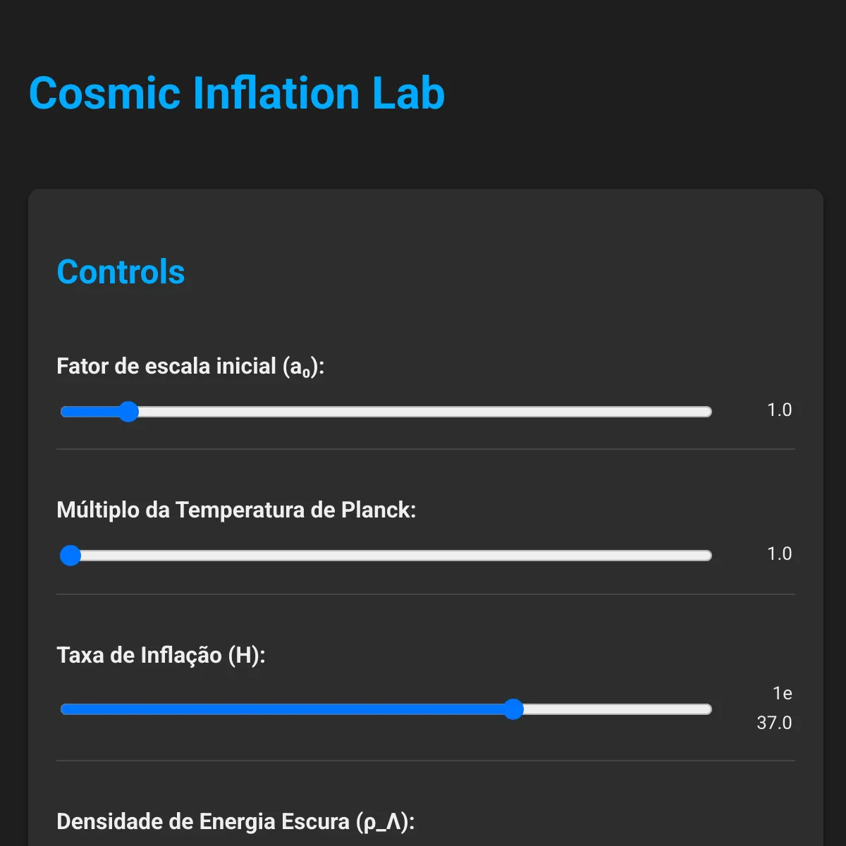 Cosmic Inflation Lab