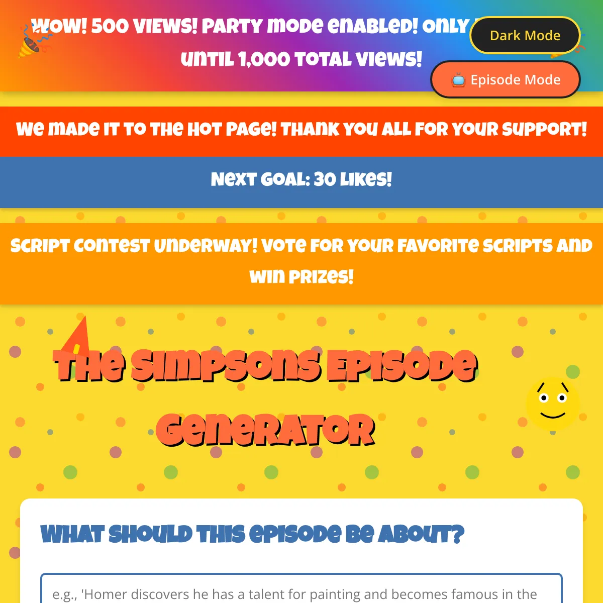 AI Simpsons Episode Generator