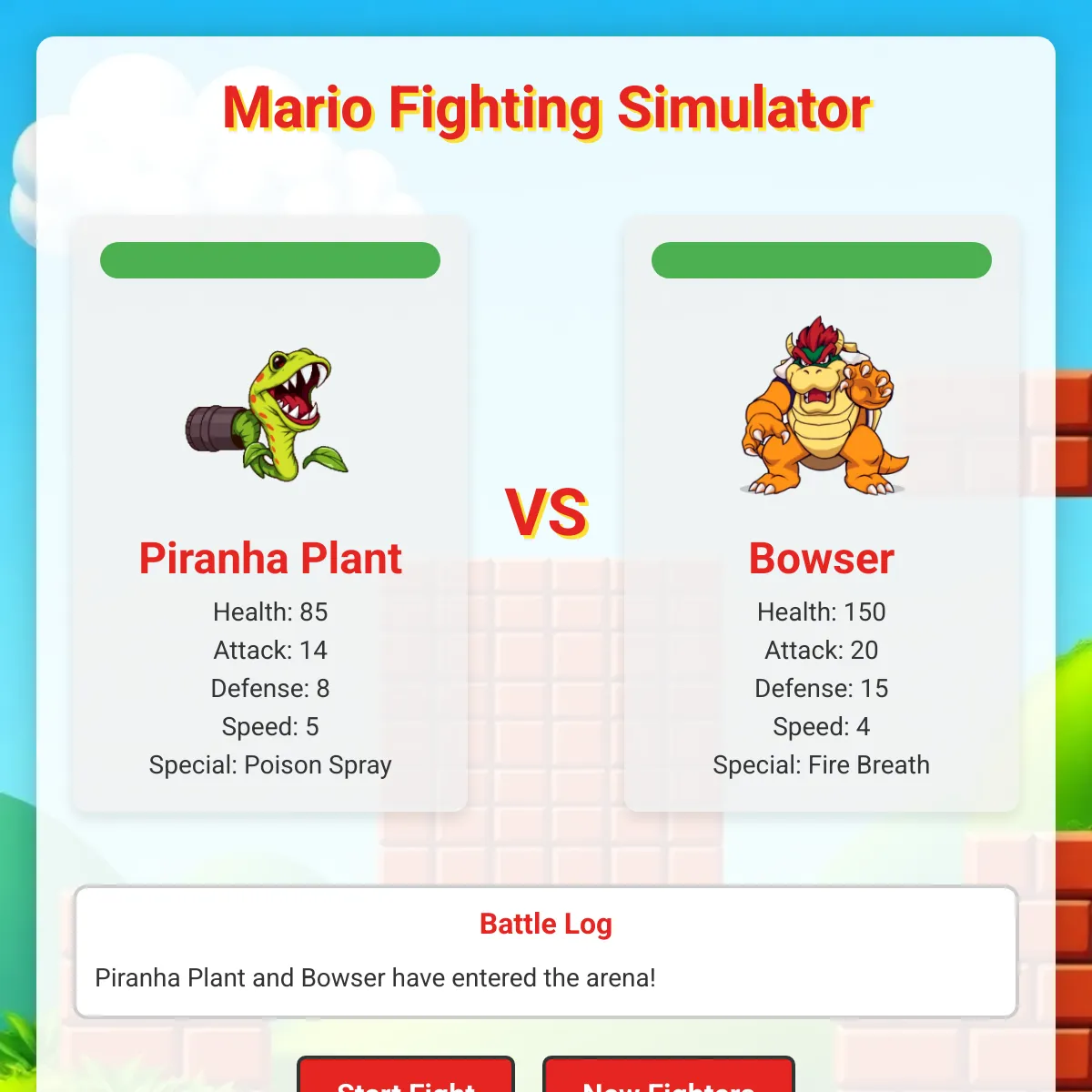 Mario Fighting Simulator
