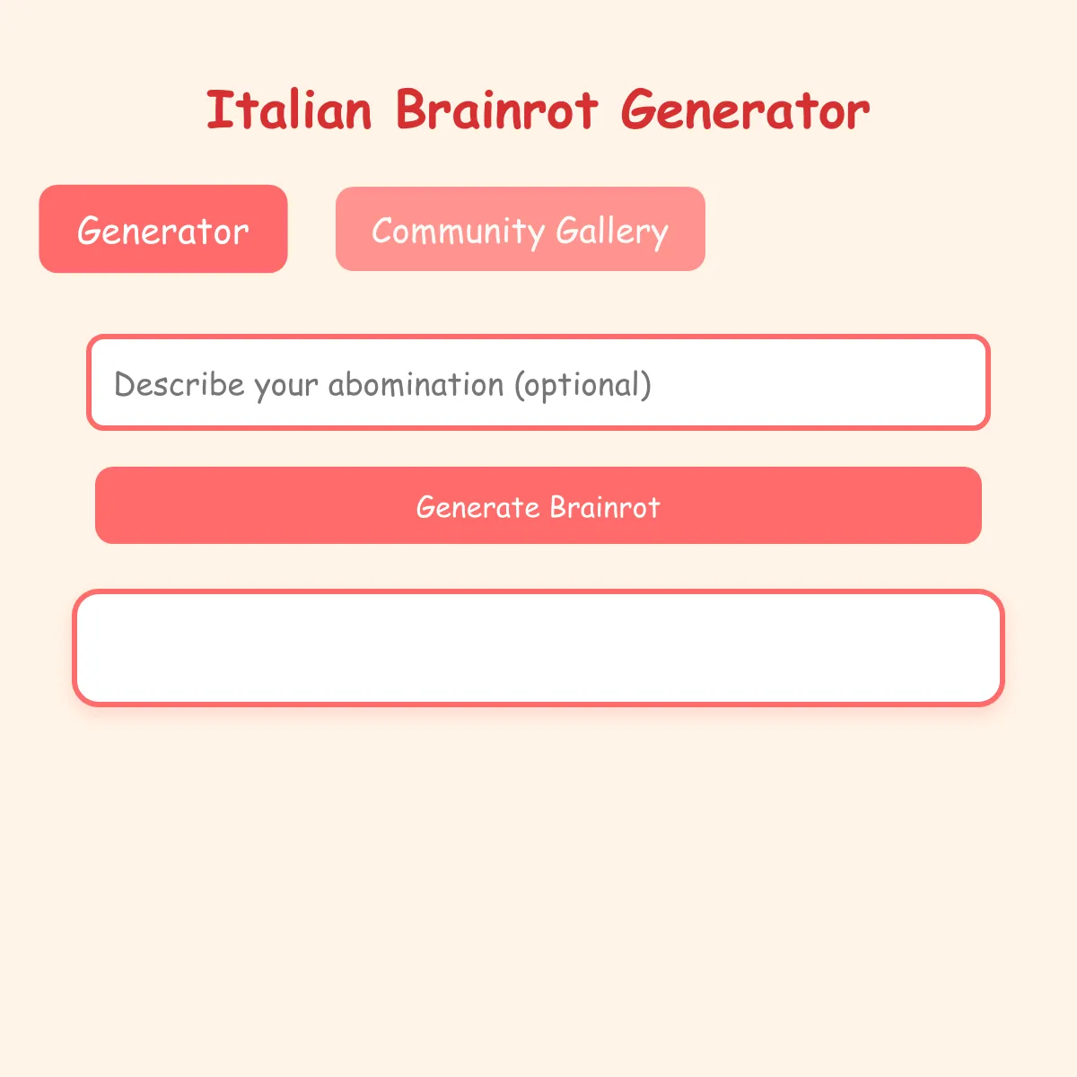 Italian Brainrot Generator