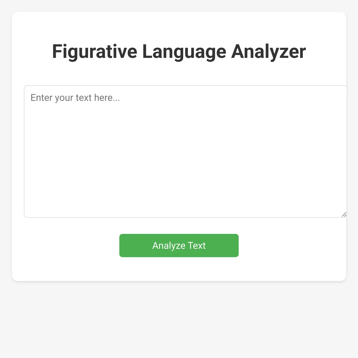 Figurative Language Analyzer