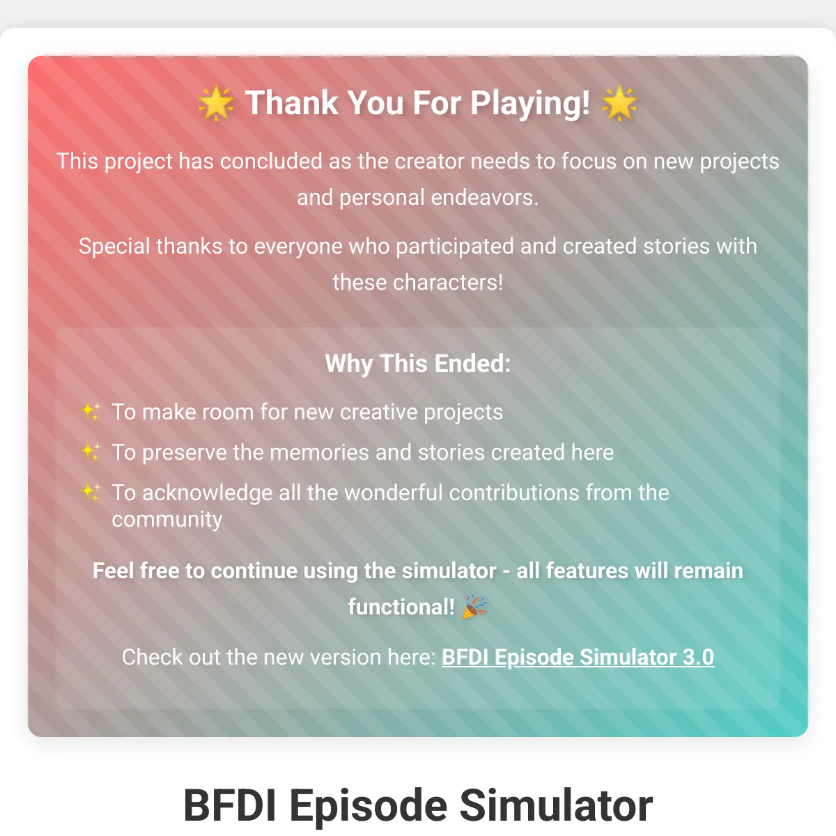 BFDI Episode Simulator (RETURNED!!)