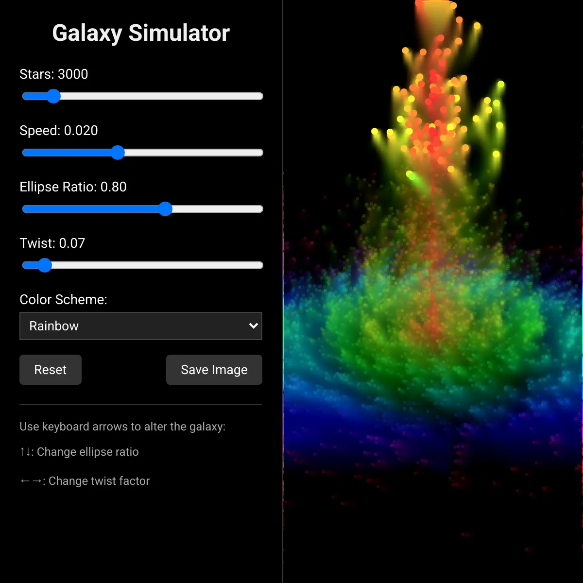 Interactive Spiral Galaxy