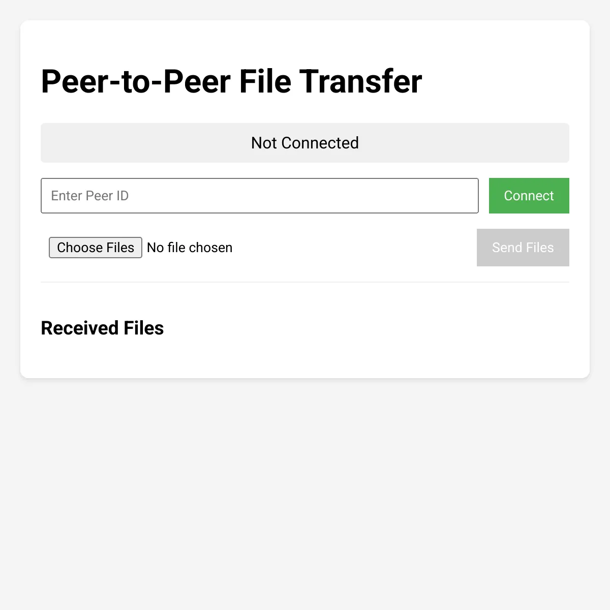 P2P File Transfer