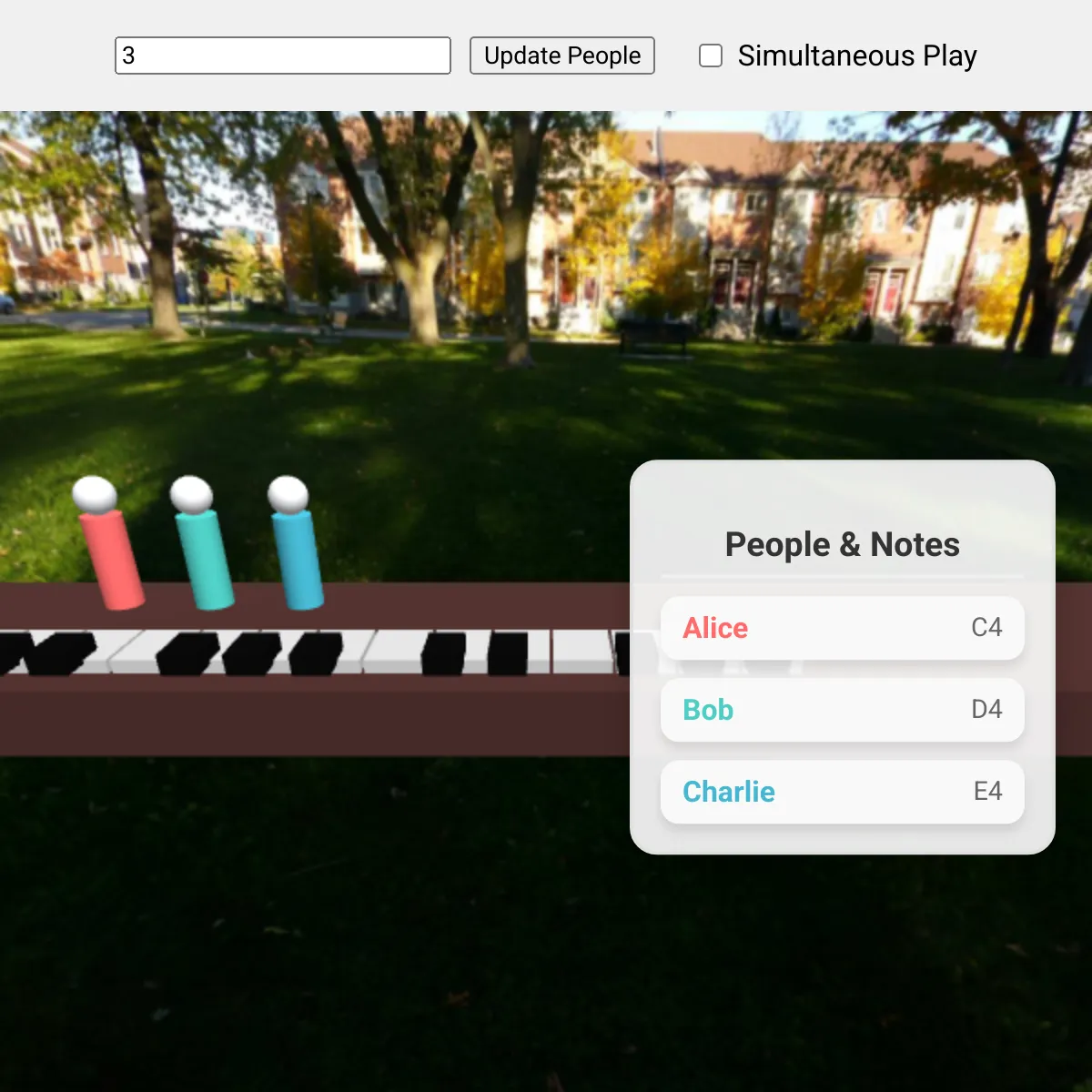 3D Interactive Piano
