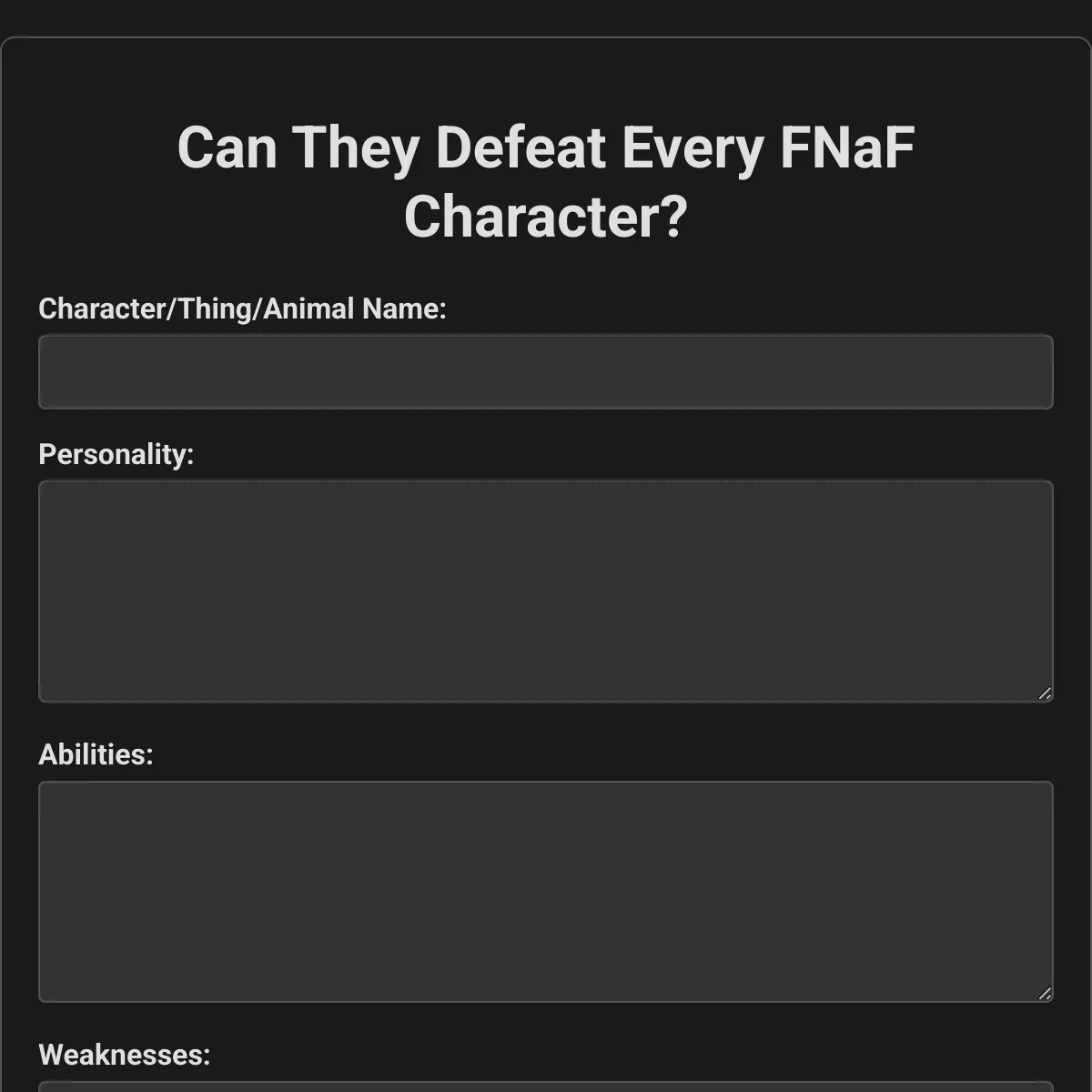 Can They Defeat FNaF?