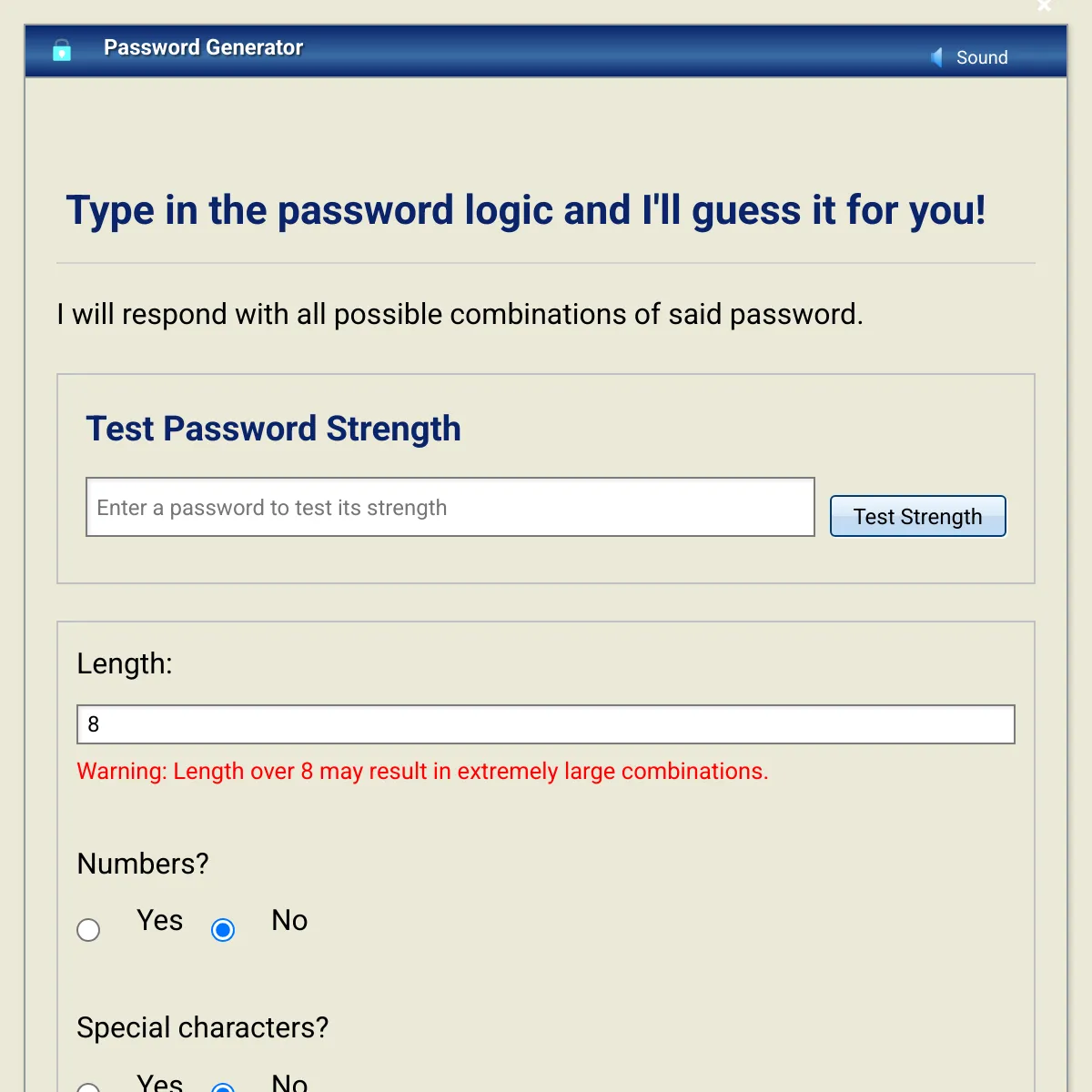 Password Guesser
