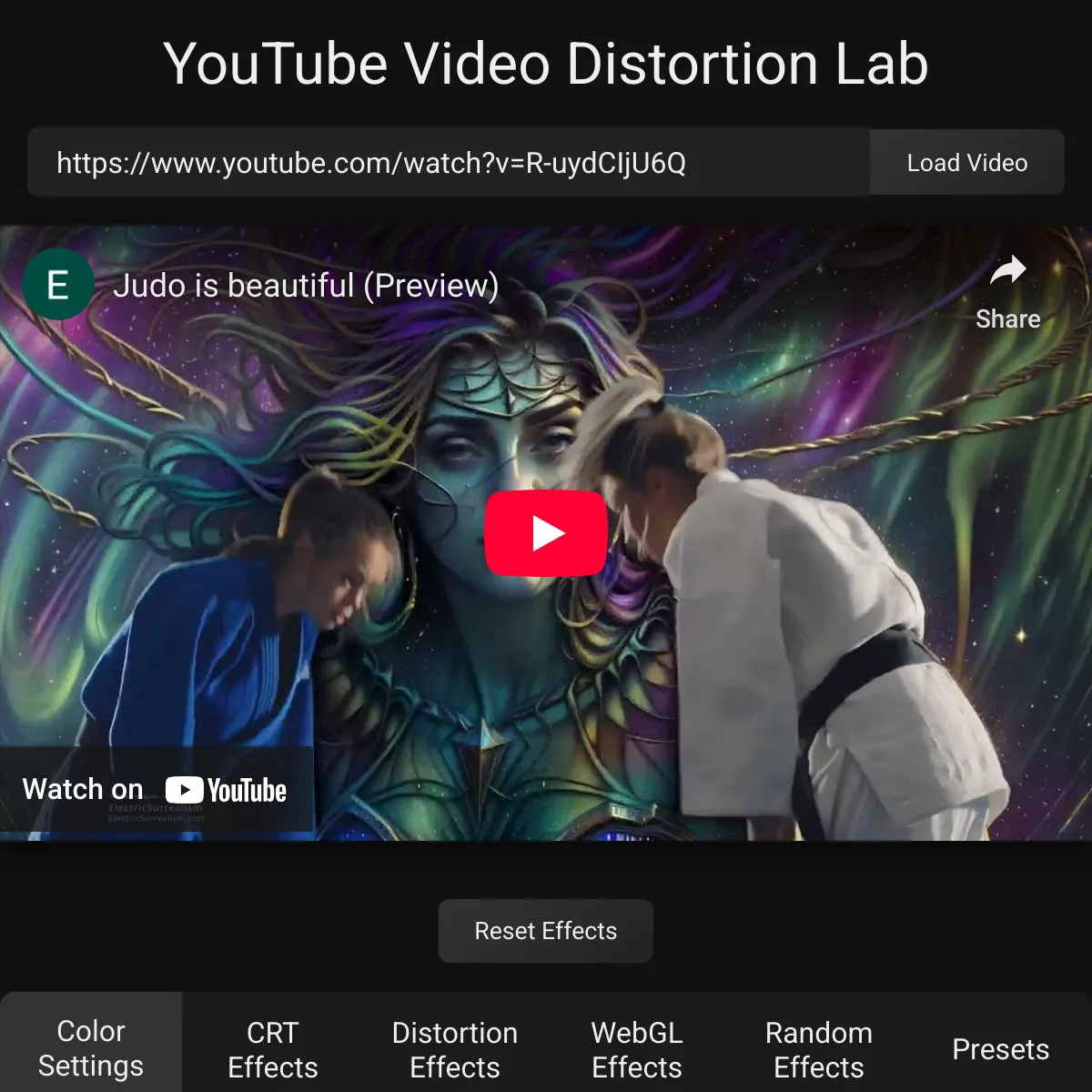 YouTube Video Distortion Lab