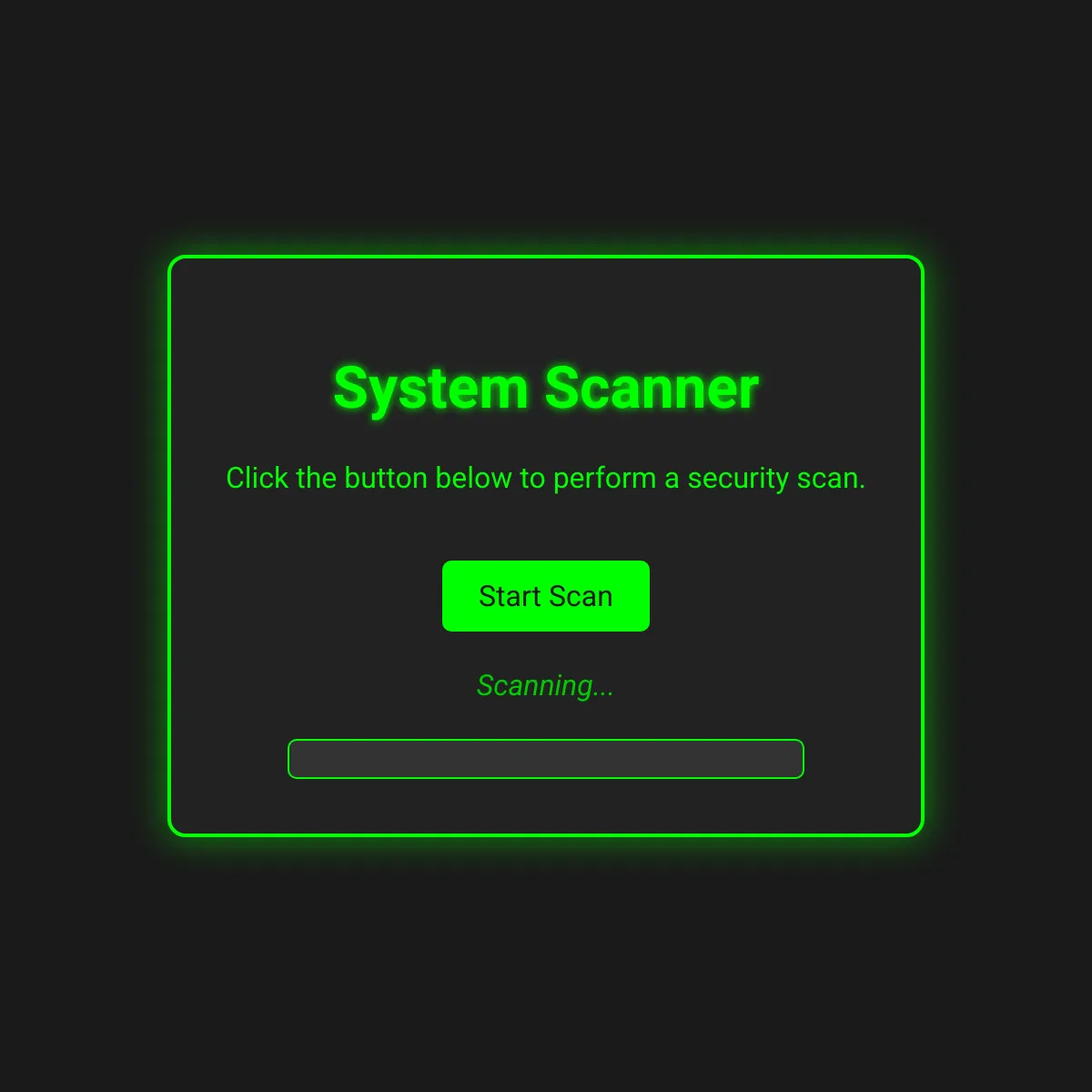 System Scan