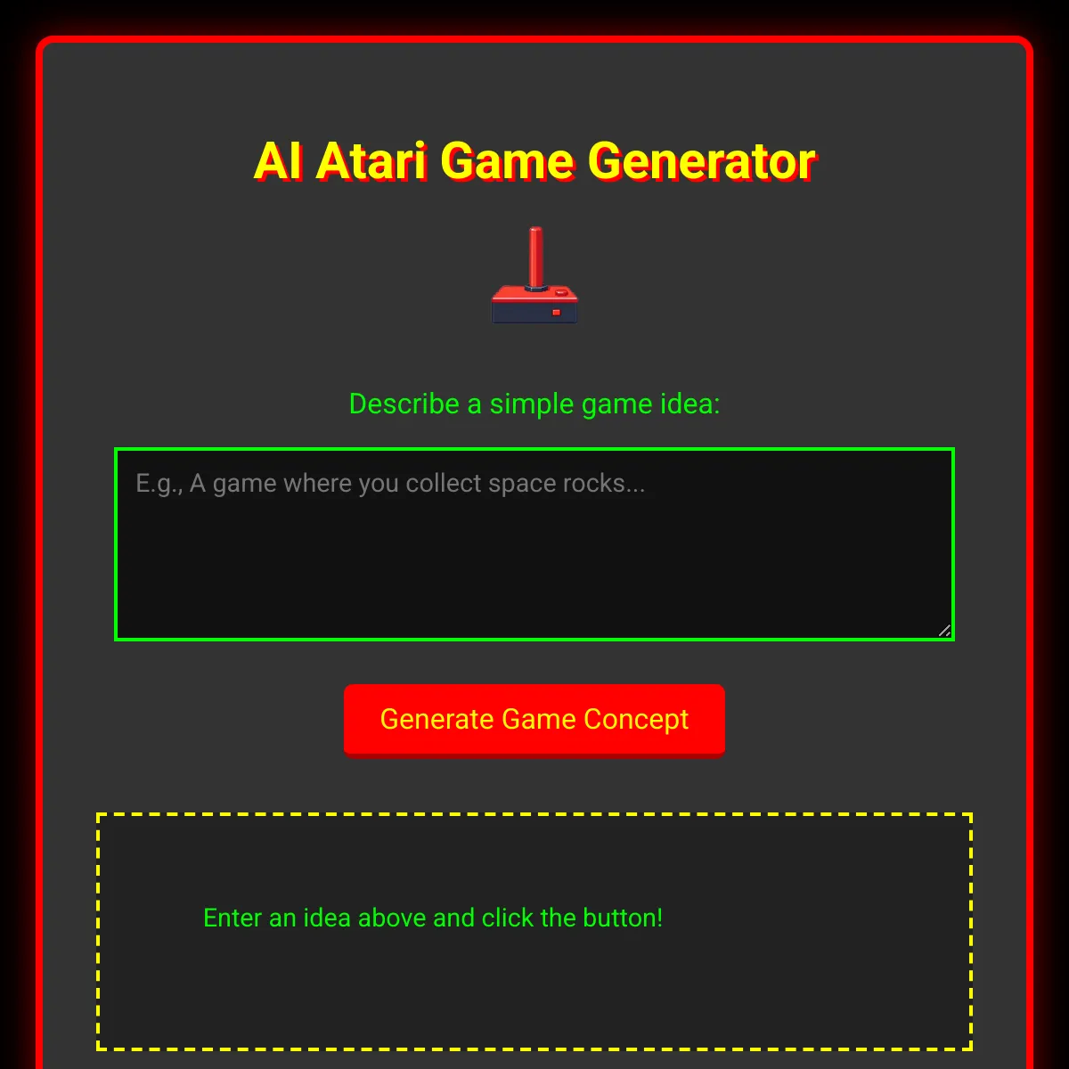 AI Atari Game Generator