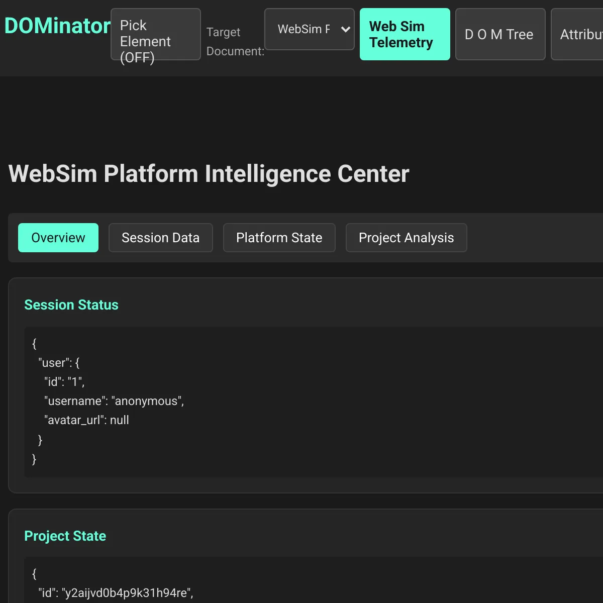 WebSim.AI Architecture Explorer