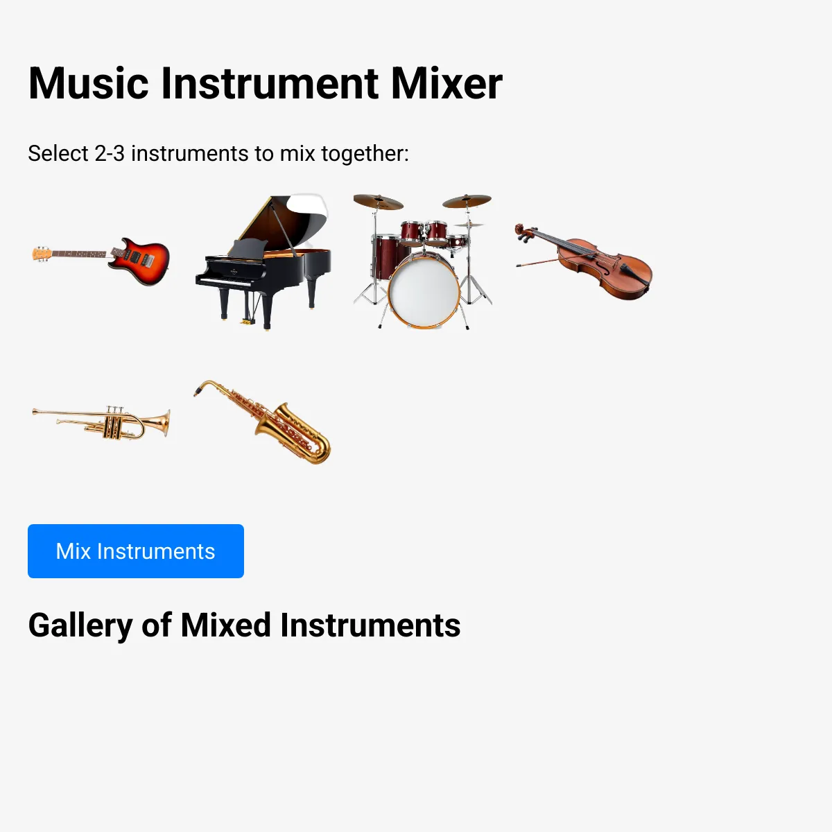 Music Instrument Mixer