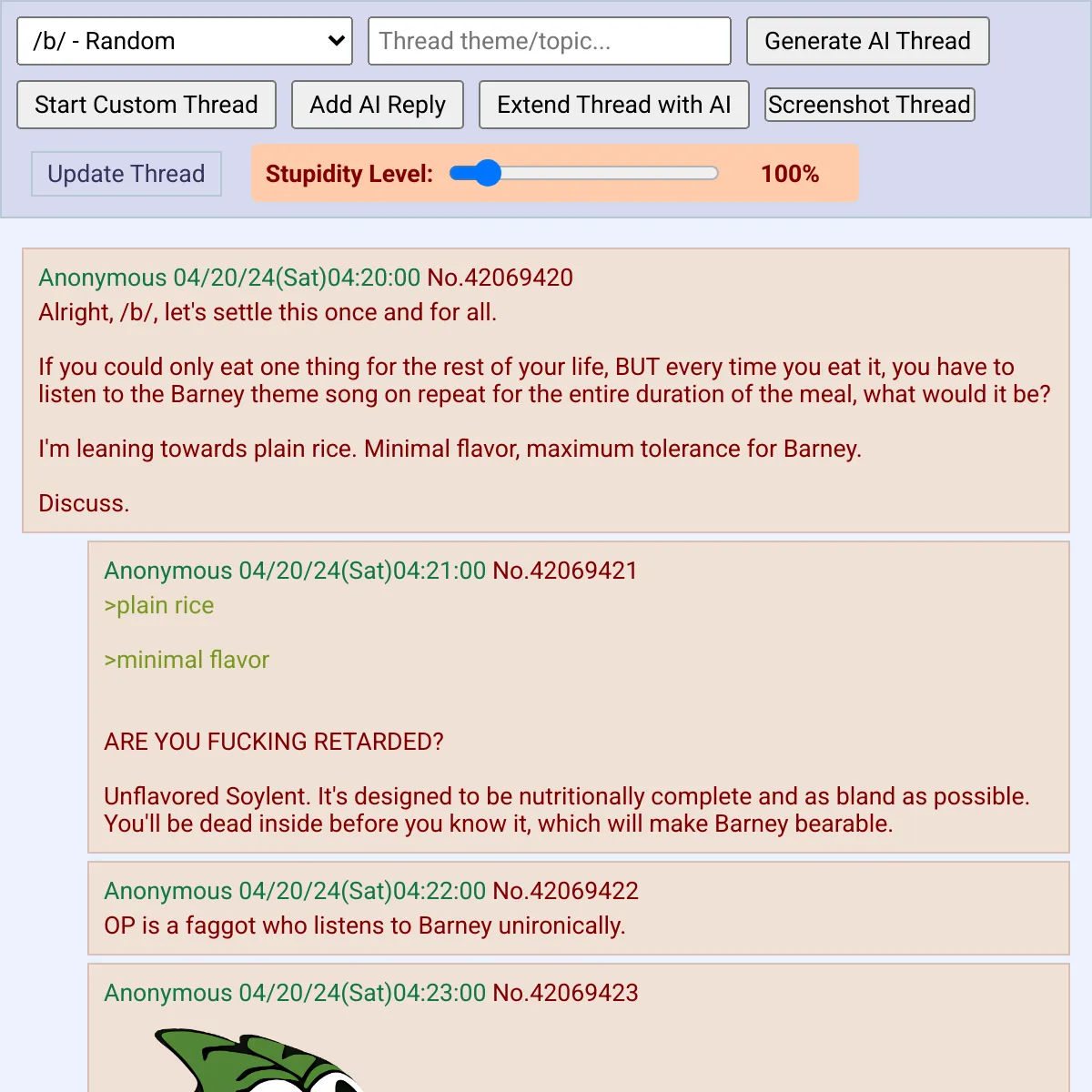 4chan Thread Generator