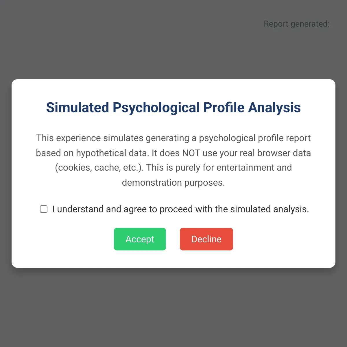 Psychological Profile Analysis