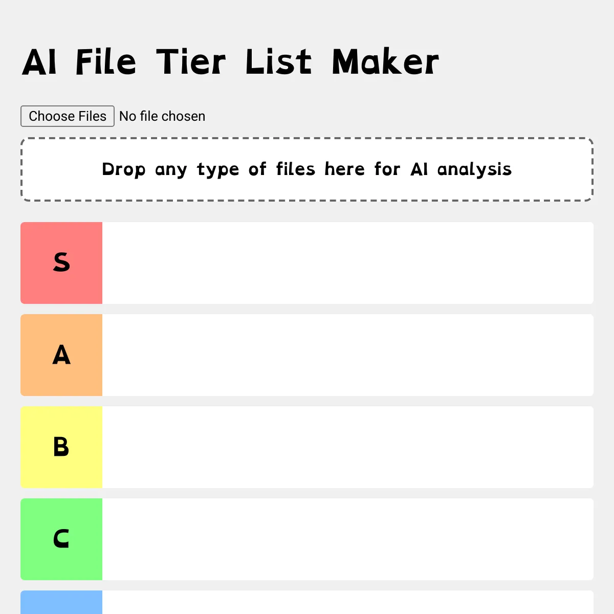 AI File Tier List