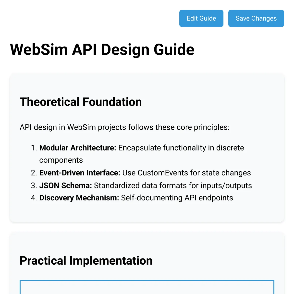 WebSim API Guide