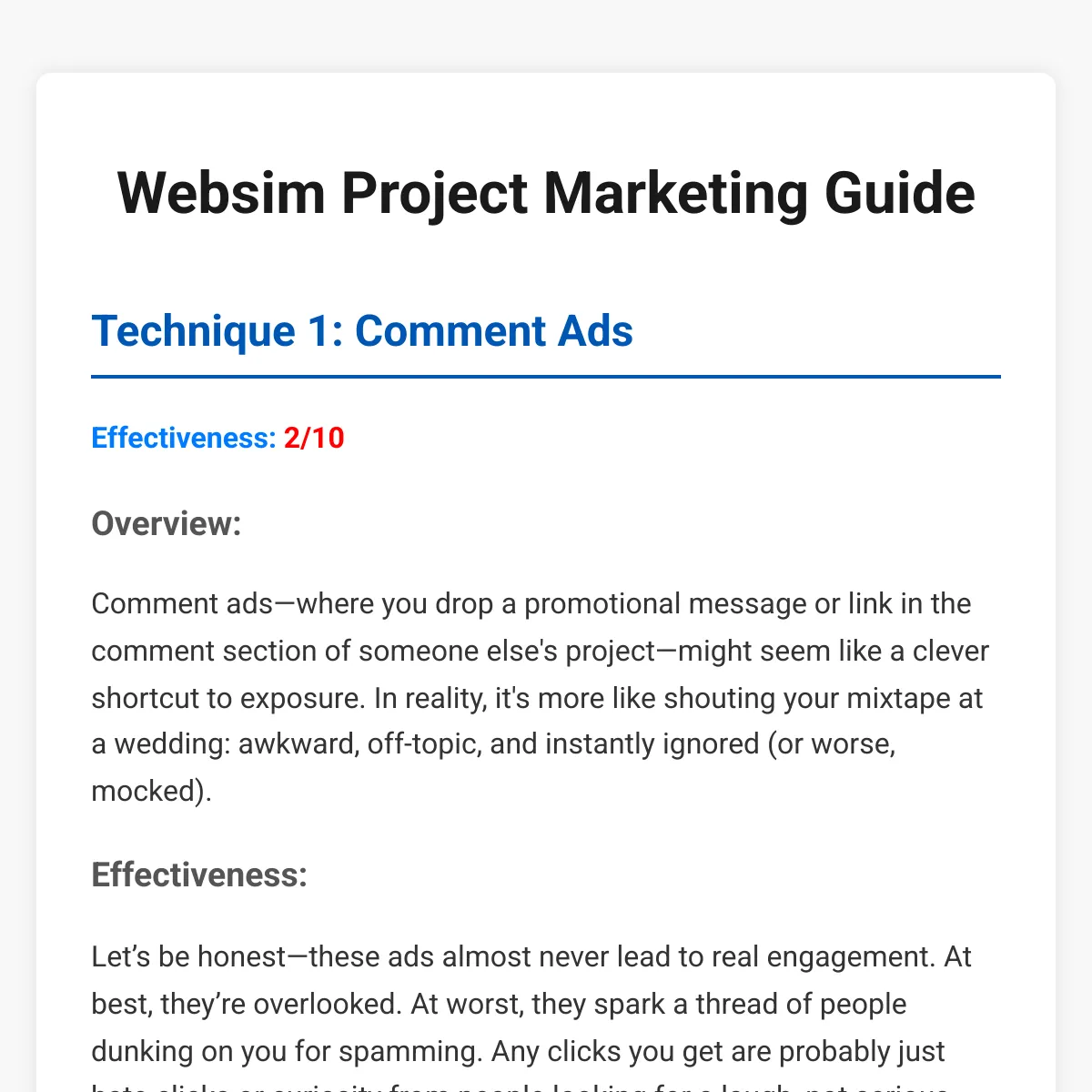 How To Make Your Websim Project Trending