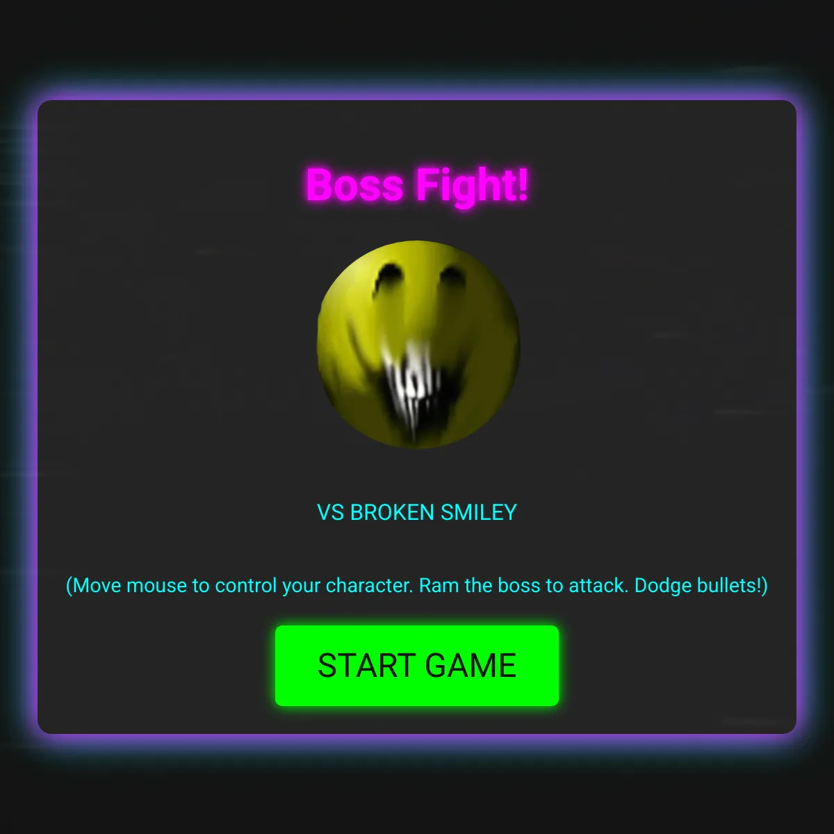 Boss Fight: BROKEN SMILEY