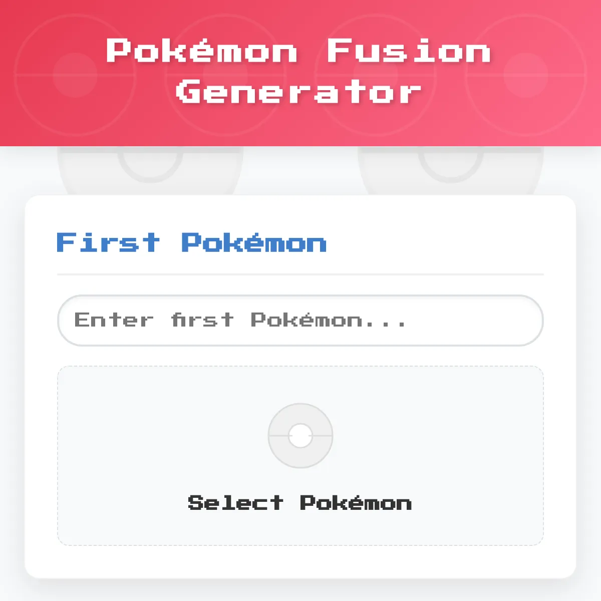 Pokémon Fusion Generator
