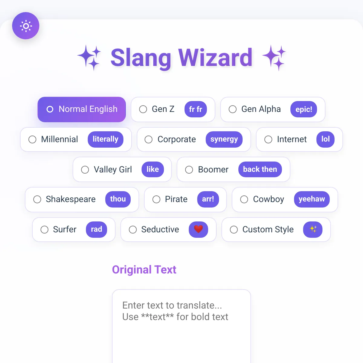 Slang Wizard