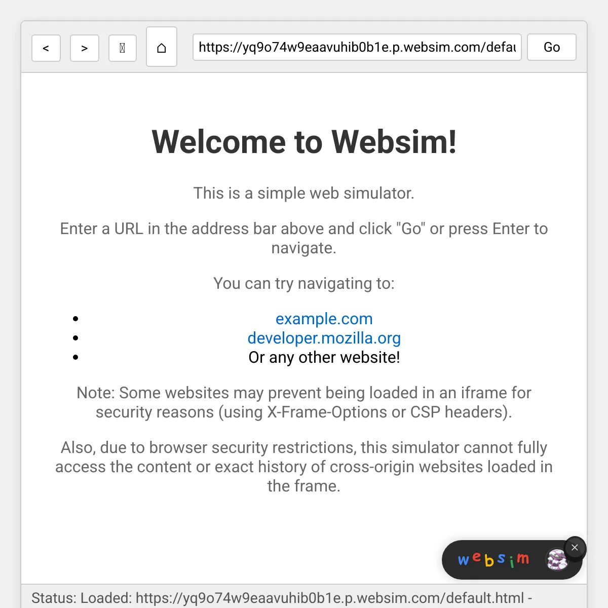 Websim
