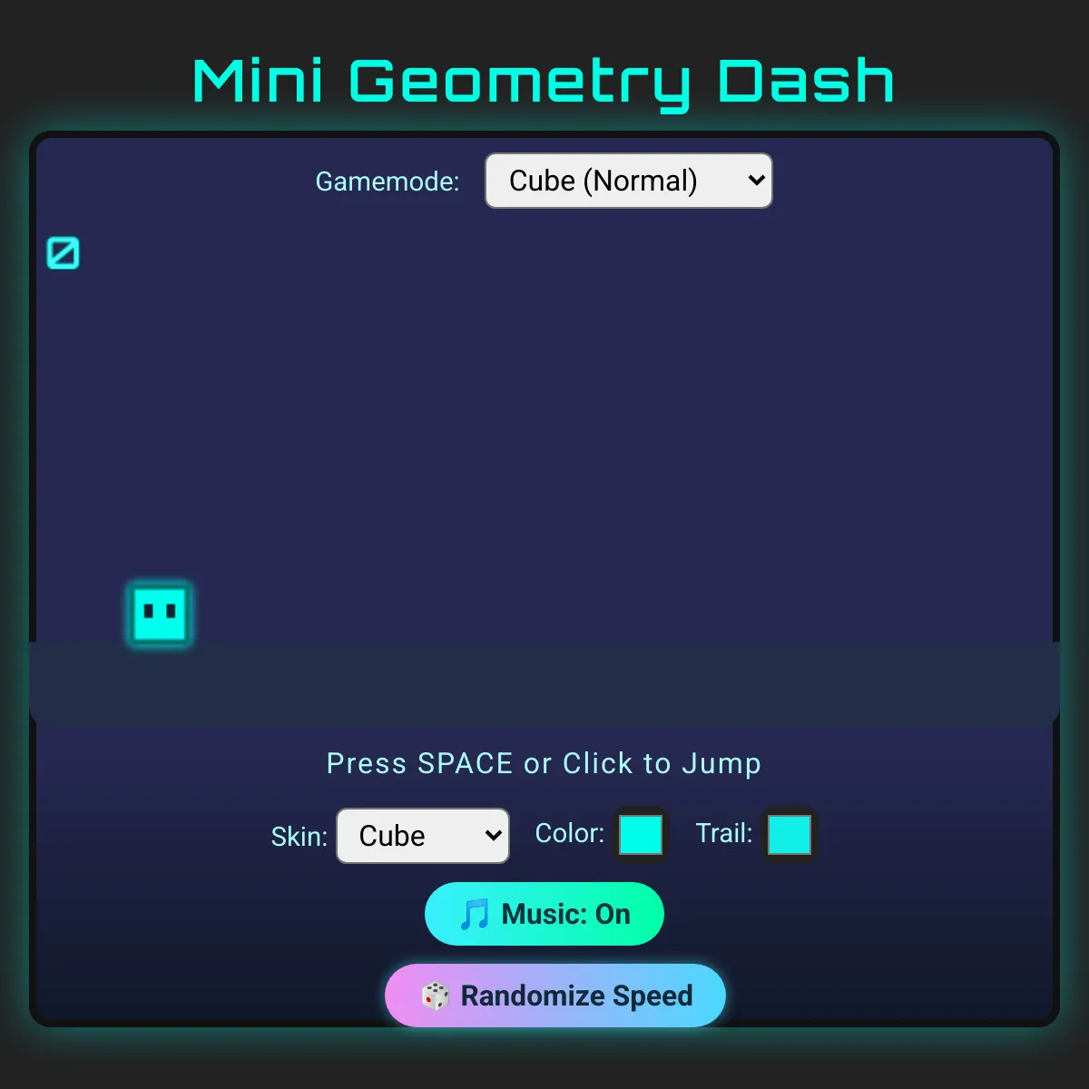 Mini Geometry Dash