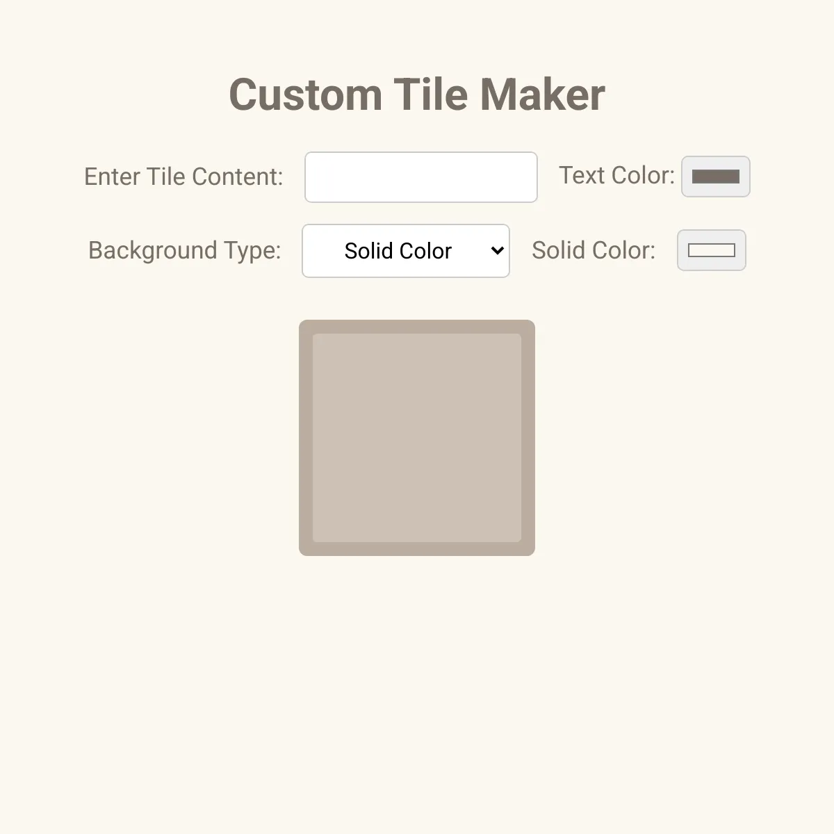 2048 Tile Maker