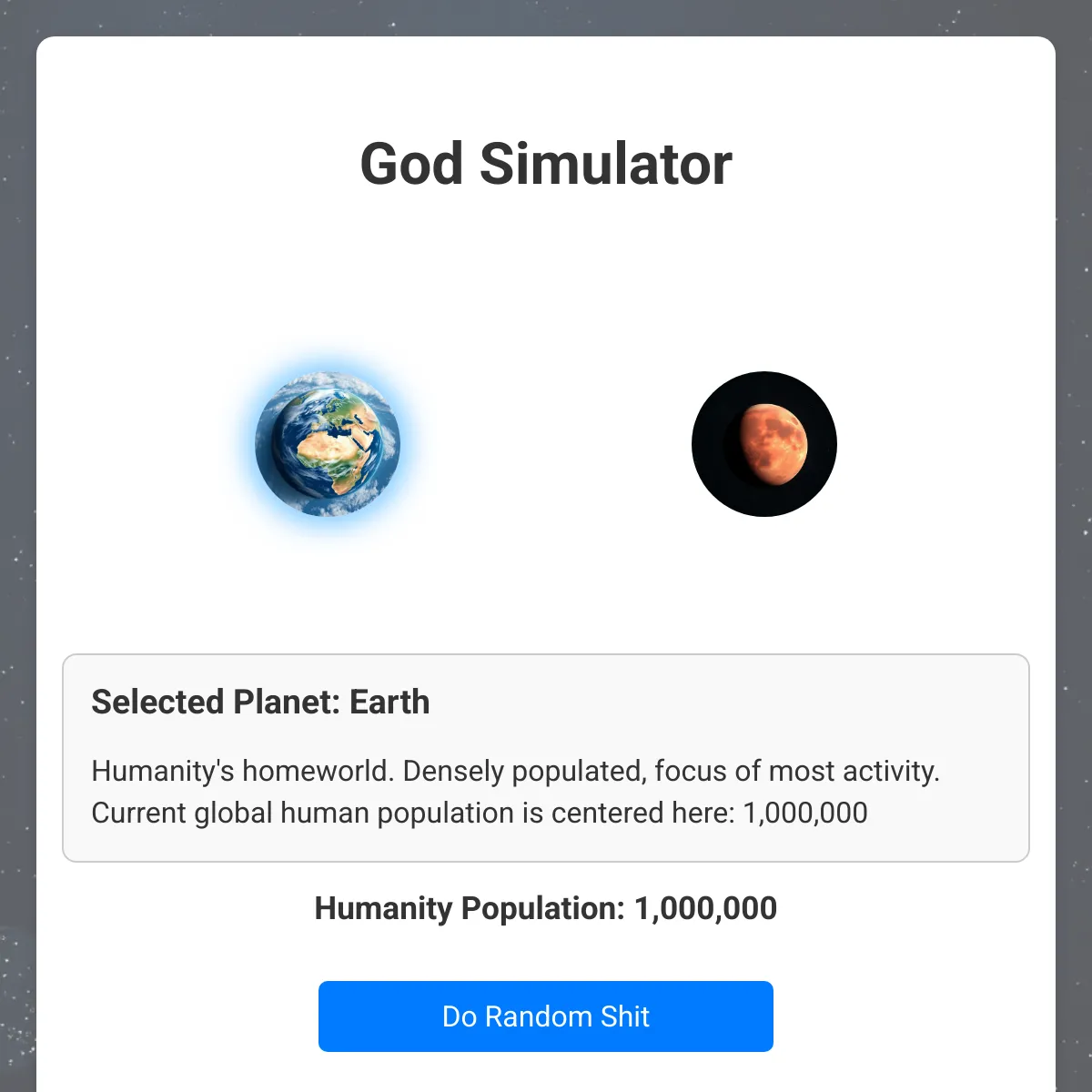 God Simulator