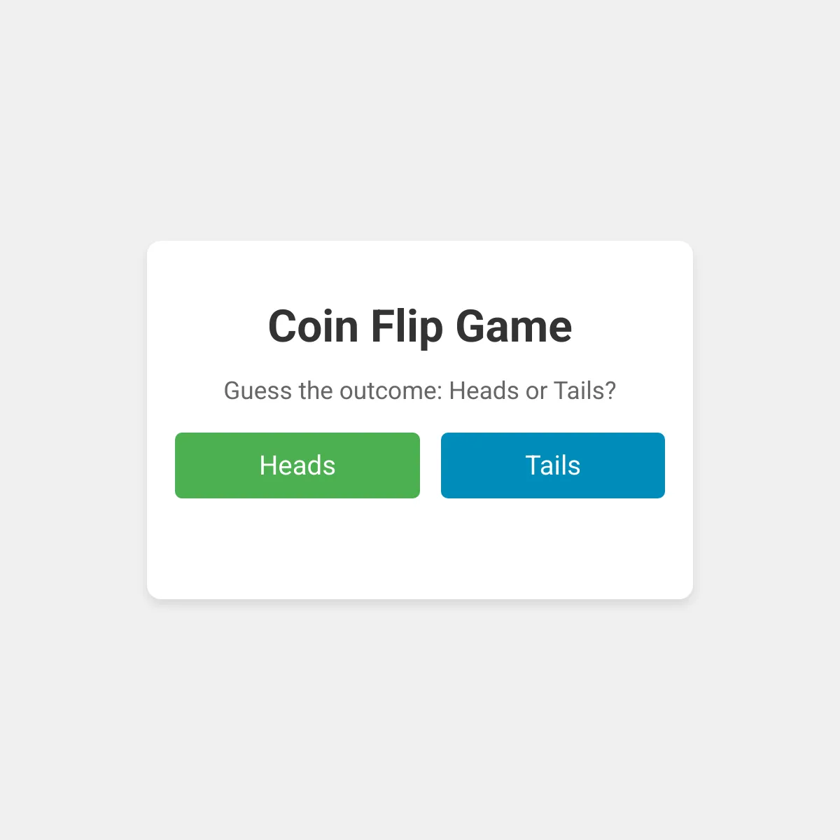 Coin Flip Game