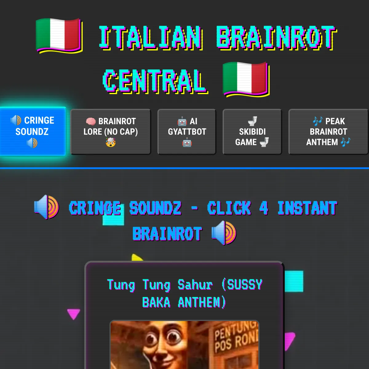 Italian Brainrot Meme Collection