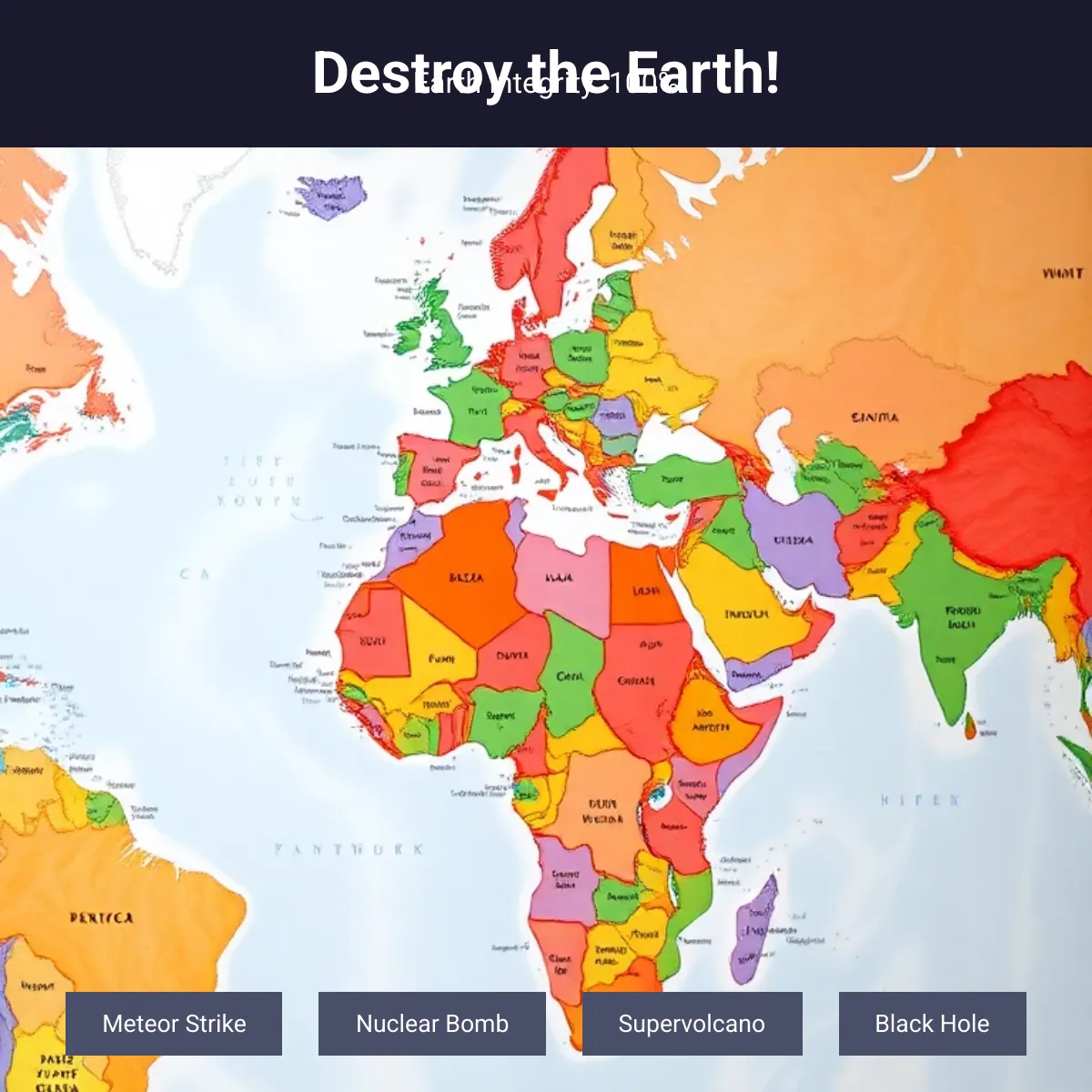 Crappy earth destruction sim
