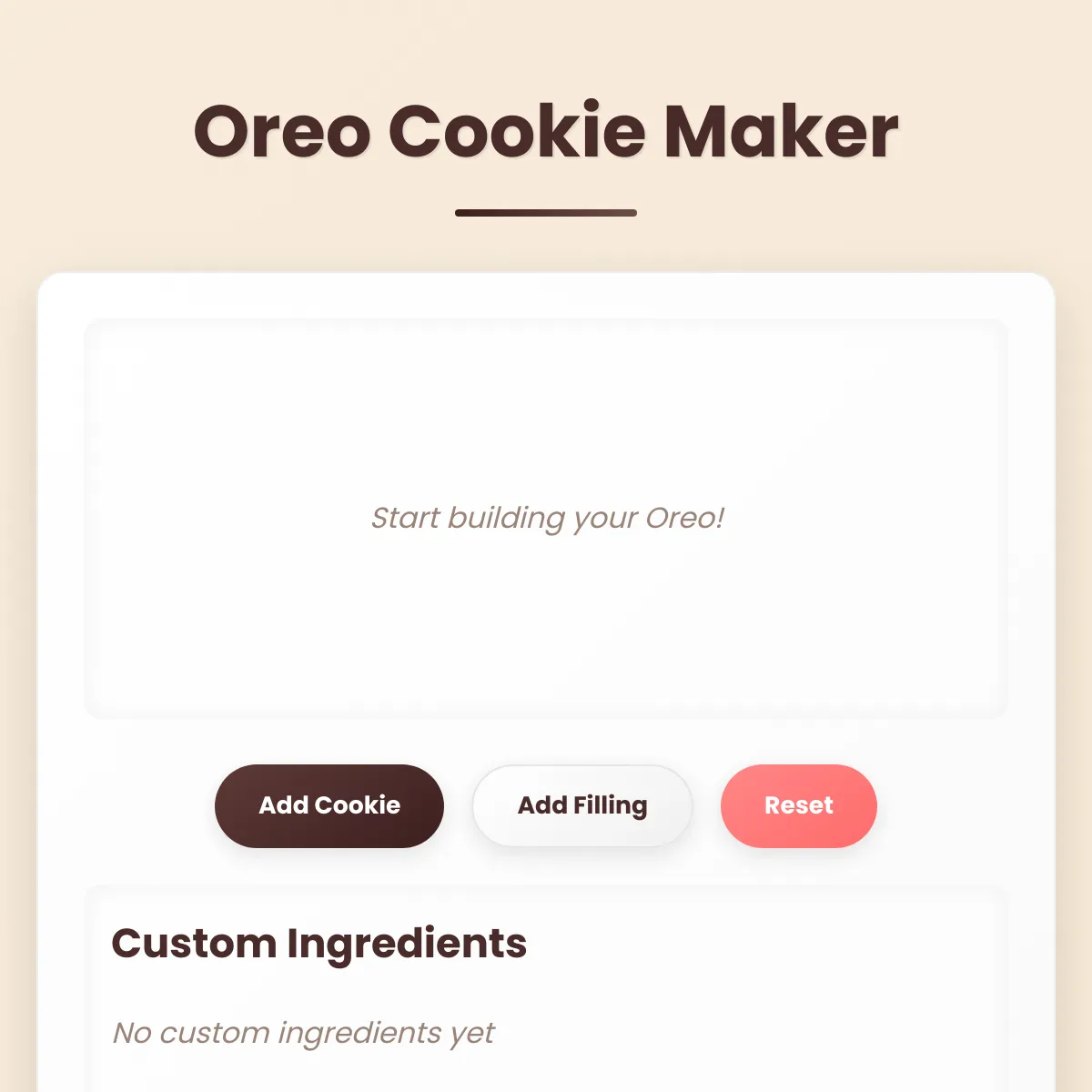Oreo Cookie Maker