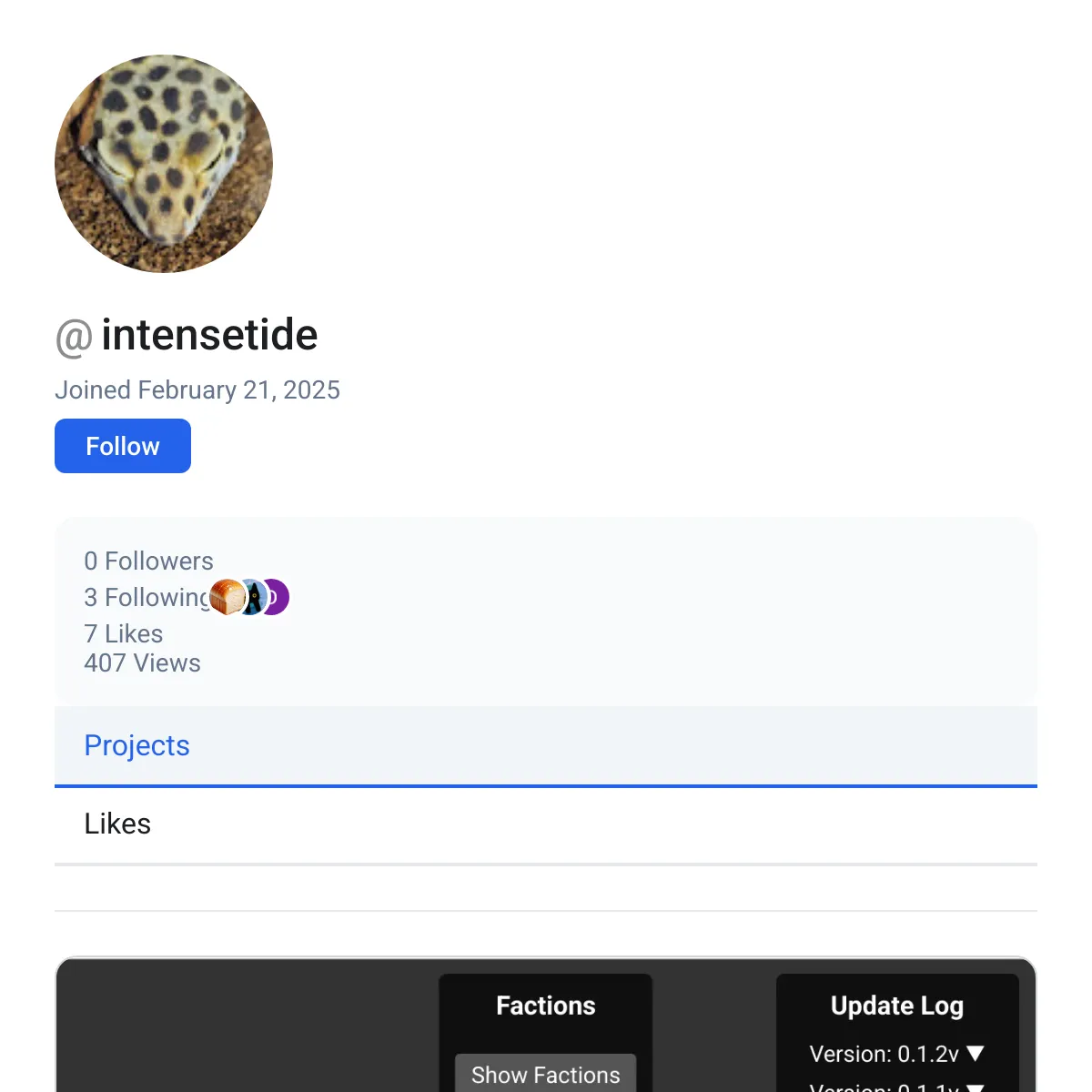 @intensetide's Profile – websim.com