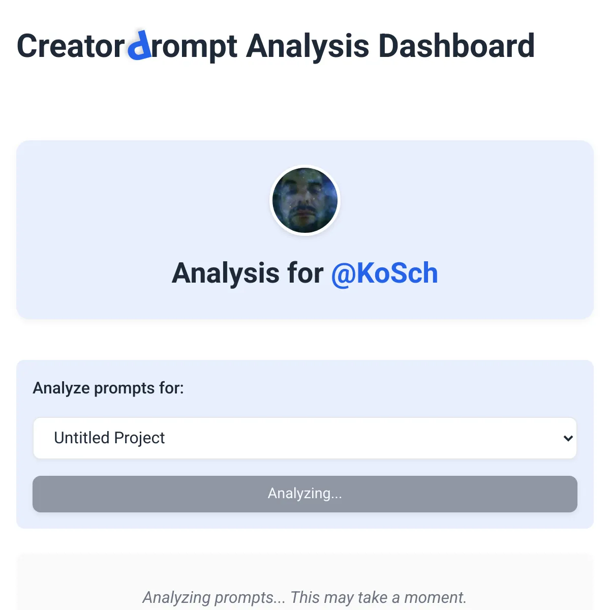 Creator Prompt Analysis Dashboard