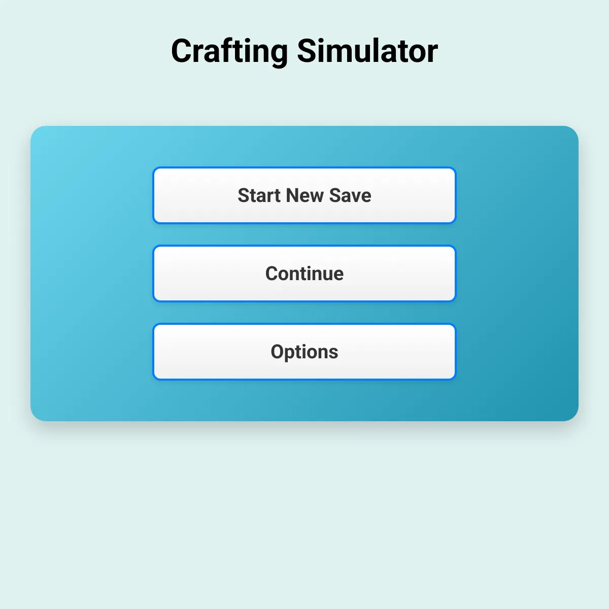 Crafting Simulator