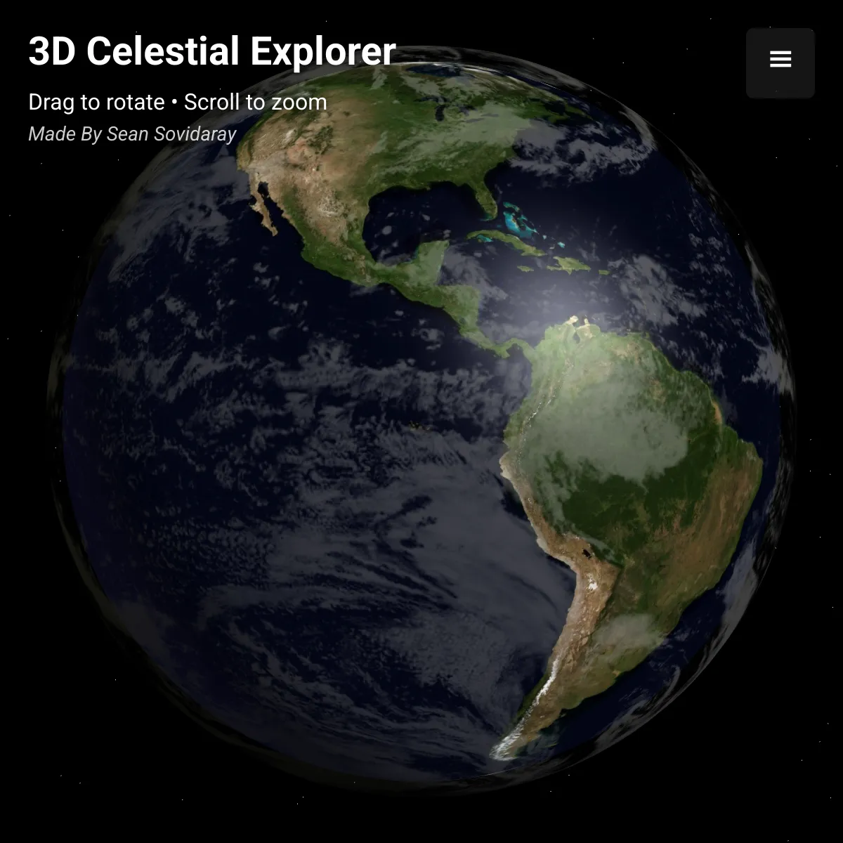 3D Celestial Explorer