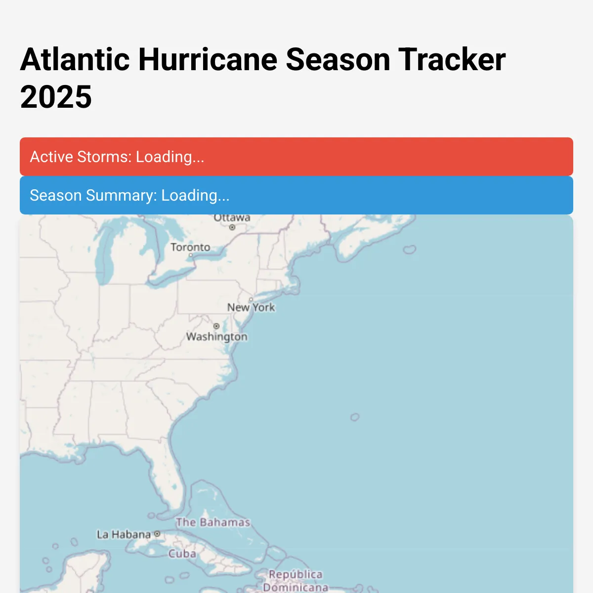 NOAA Atlantic Hurricane Season Tracker 2025