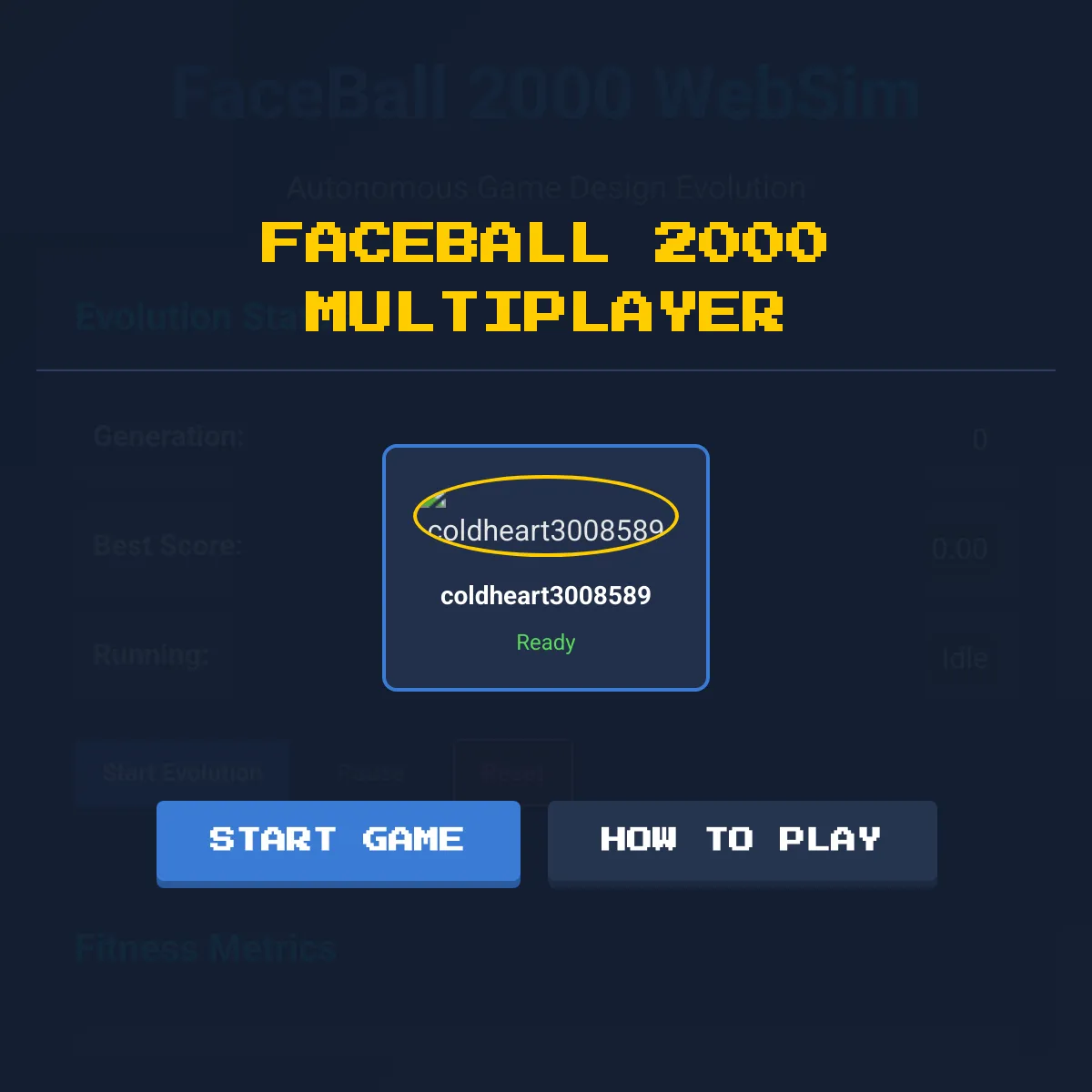 FaceBall 2000 WebSim - Multiplayer