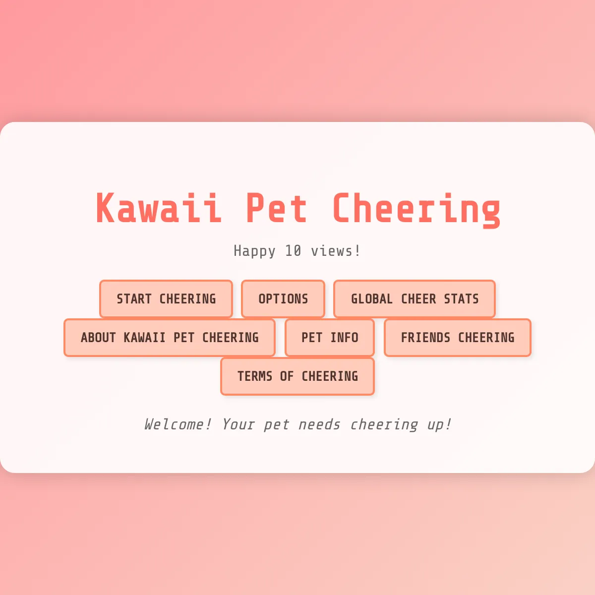 Kawaii Pet Cheering